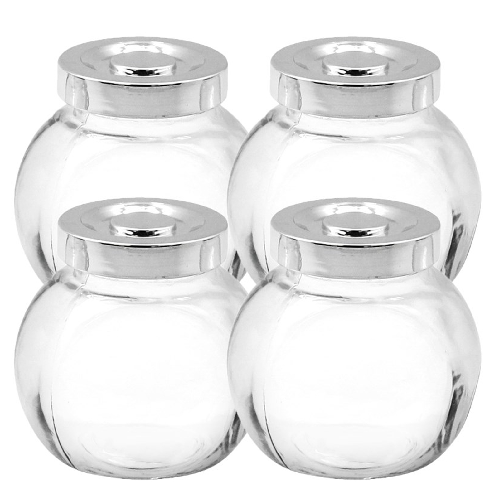 Small Glass Storage Jars 200ml (Pack of 4) | Storage and Containers ...