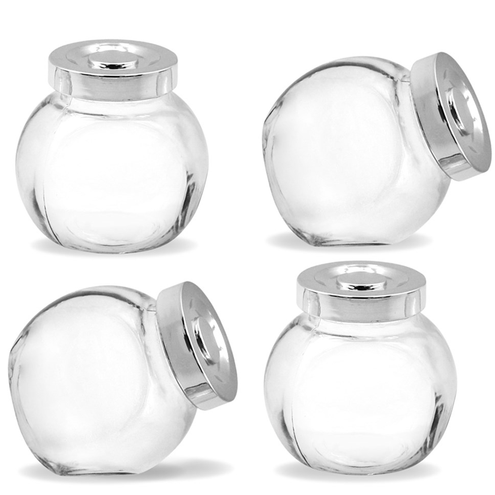 Small Glass Storage Jars 200ml (Pack of 4) | Storage and Containers ...