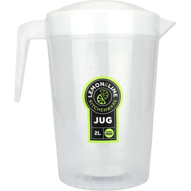 clear plastic jug