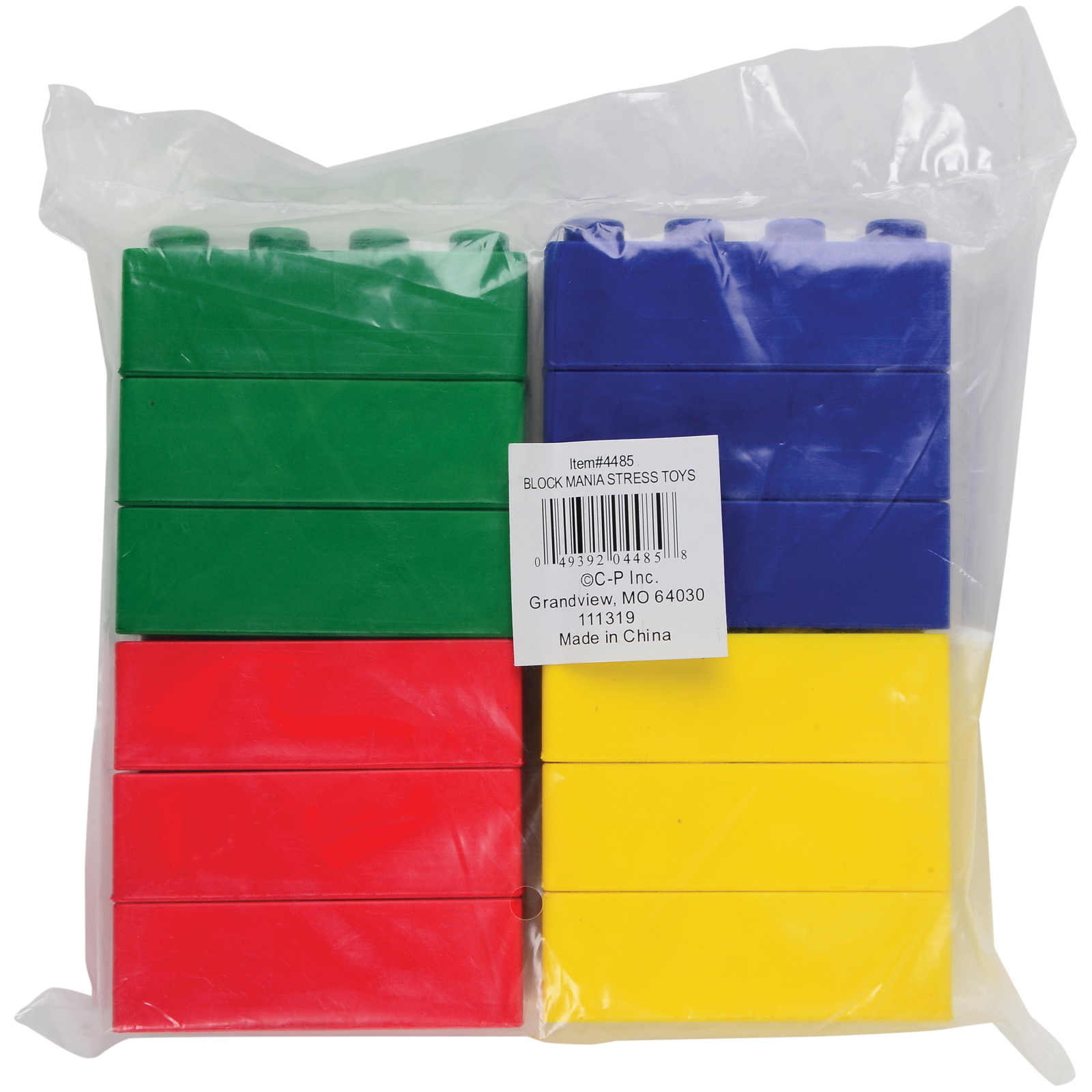 Block Mania Stress Bricks (Pack of 12) | Lego Party Supplies | Boys and ...