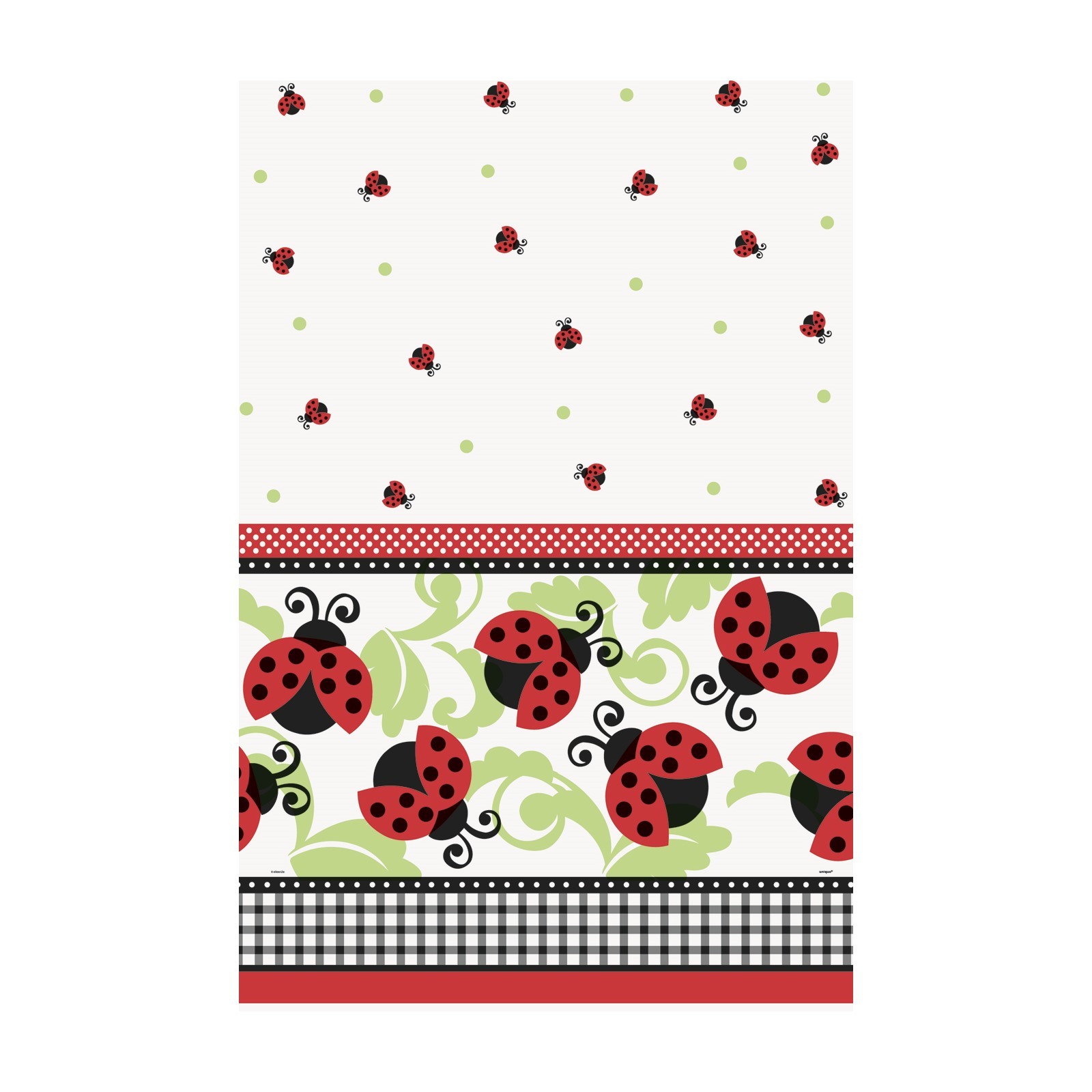 Lively Ladybugs Plastic Tablecloth - Discount Party Supplies