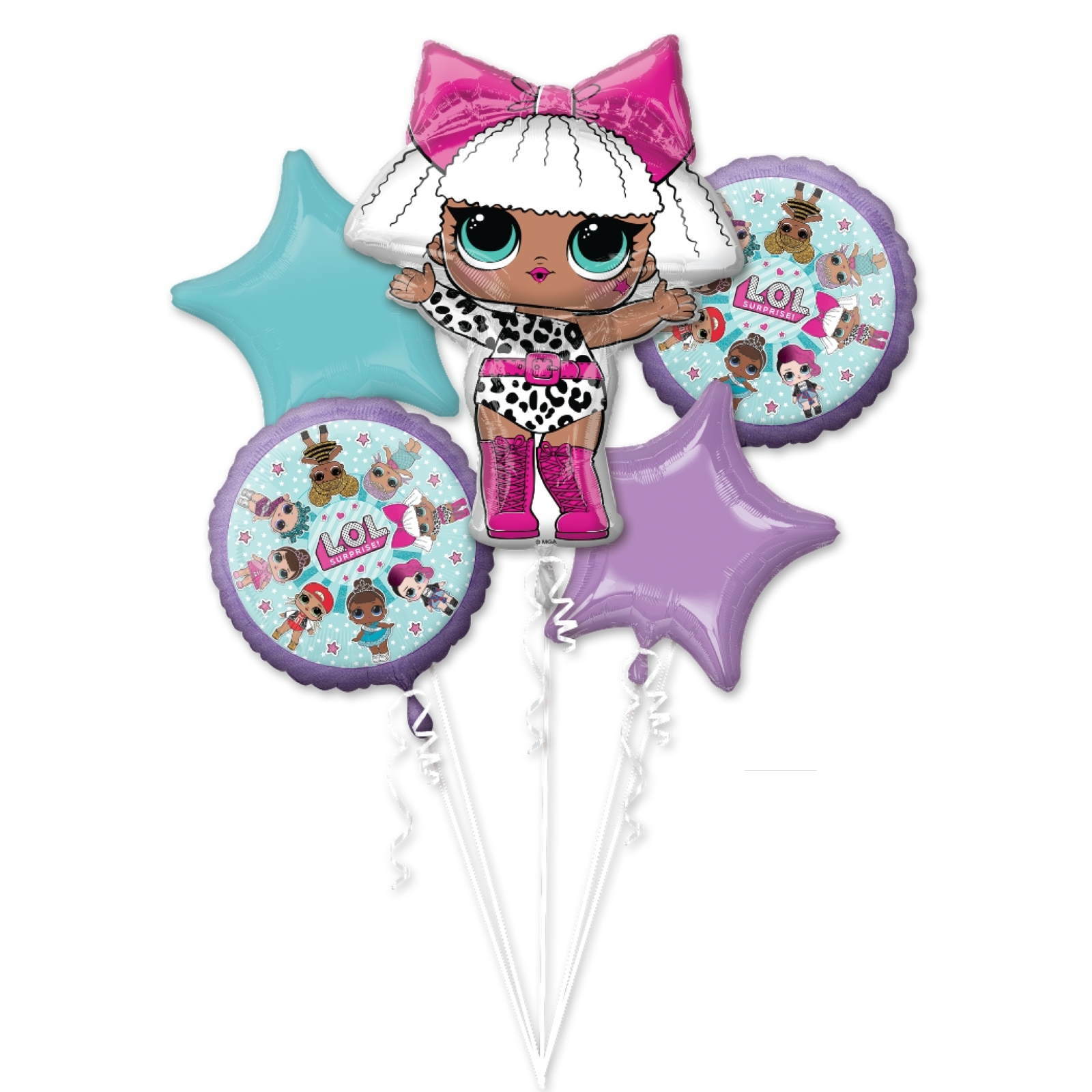 LOL Surprise Helium Balloon Bouquet - Discount Party Supplies