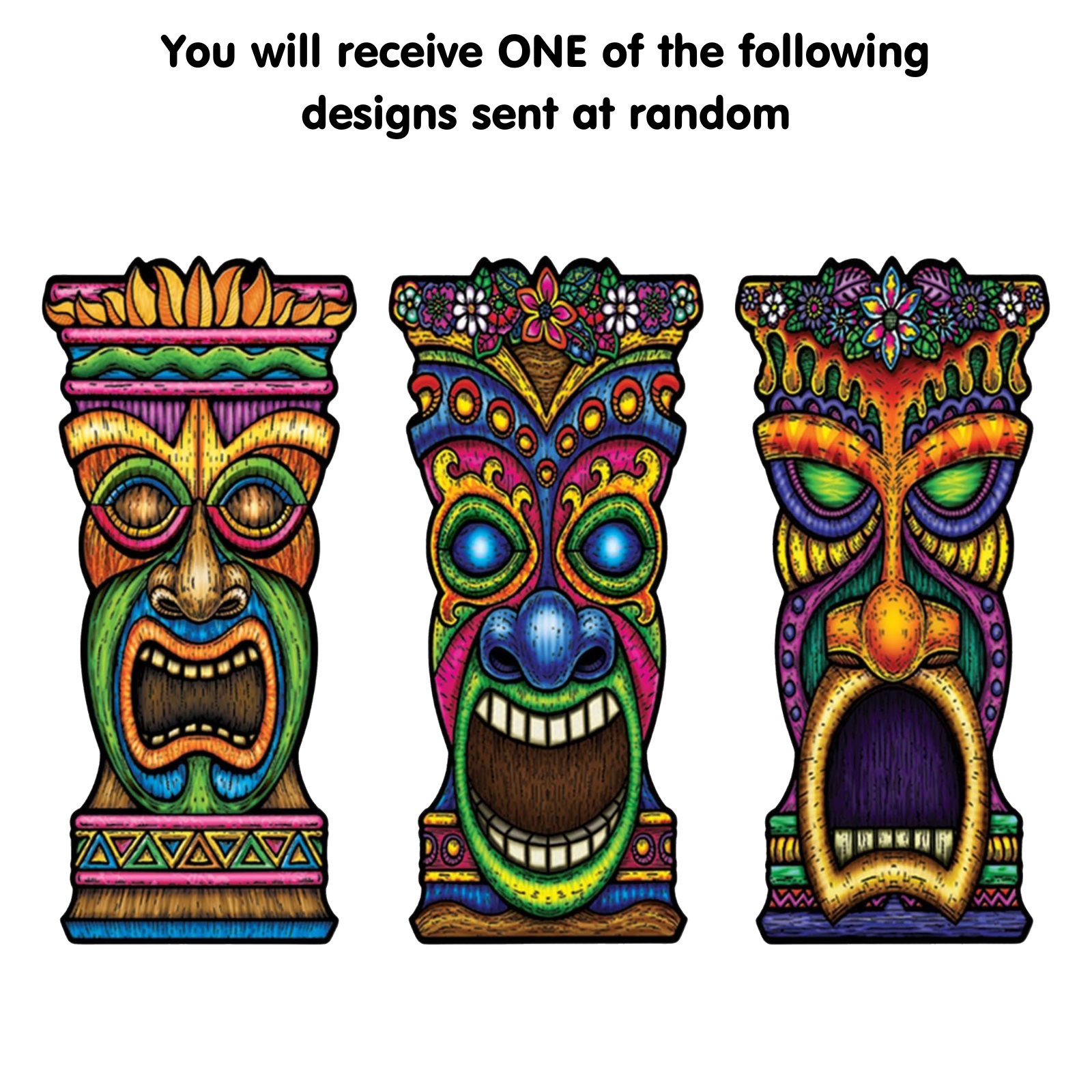 Tiki Cutout Wall Decoration (1 Only) | Hawaiian Luau Party Supplies ...