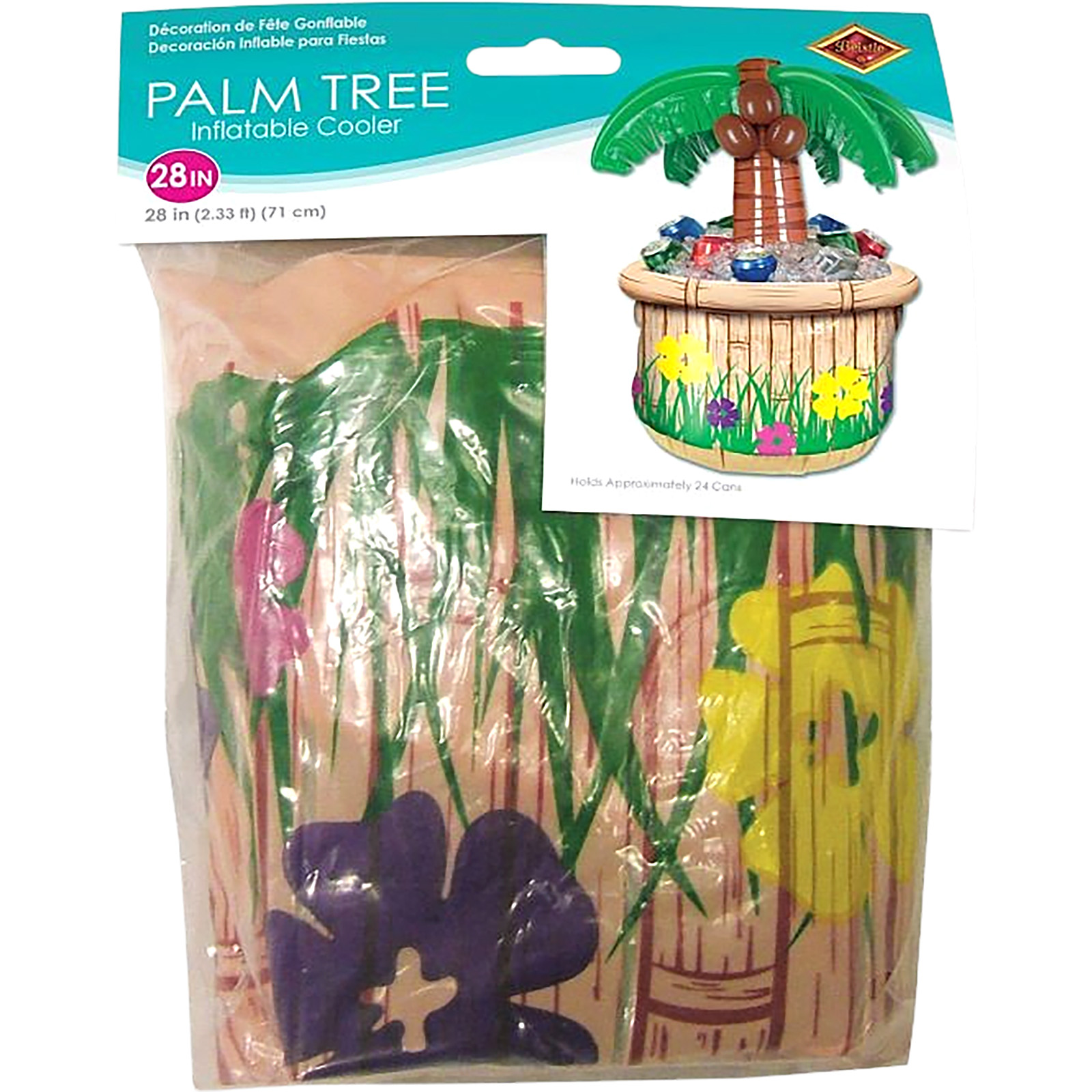 Inflatable Palm Tree Drinks Cooler (71cm) | Hawaiian Luau Party ...