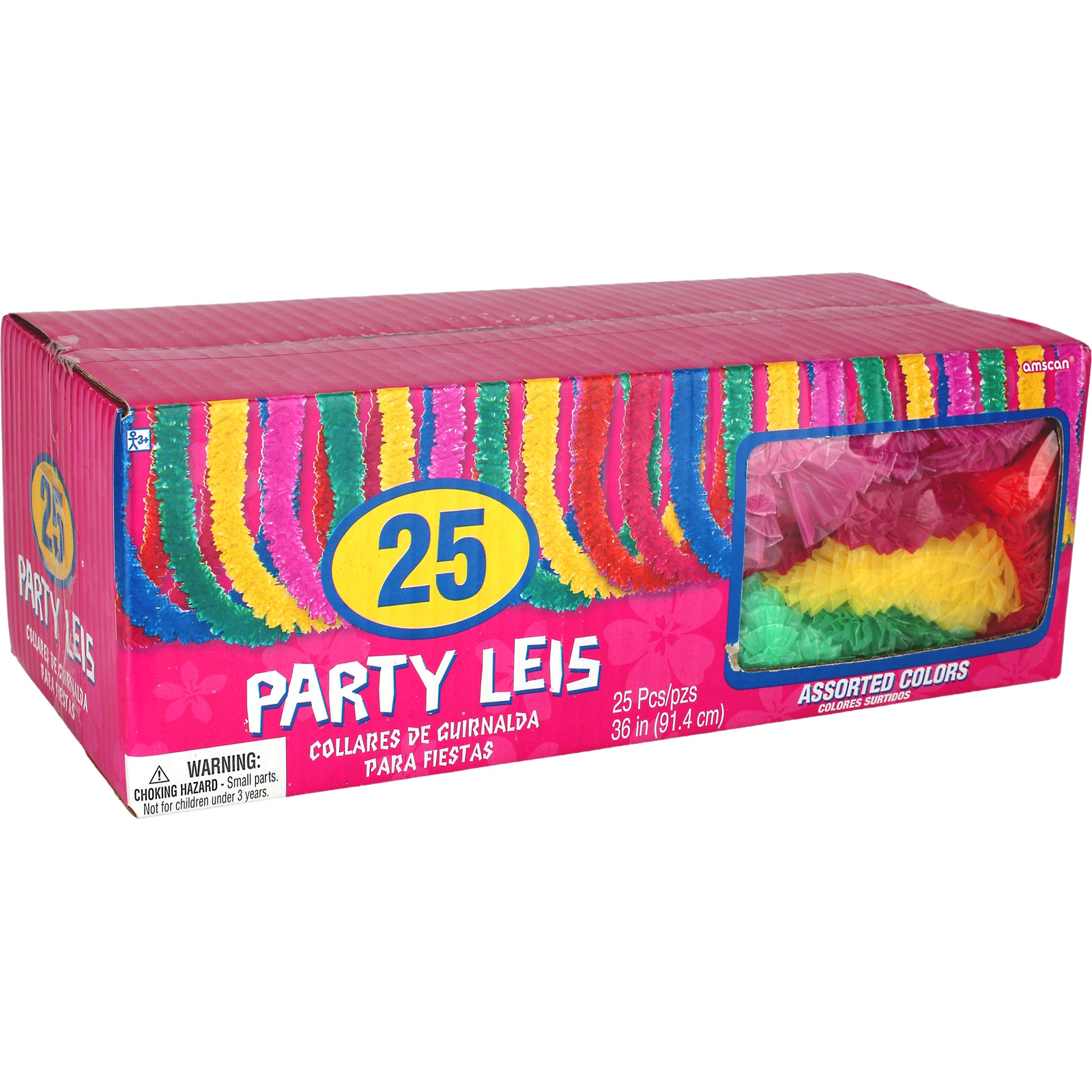 Assorted Hawaiian Party Leis (Box of 25) | Hawaiian Luau Party Supplies ...