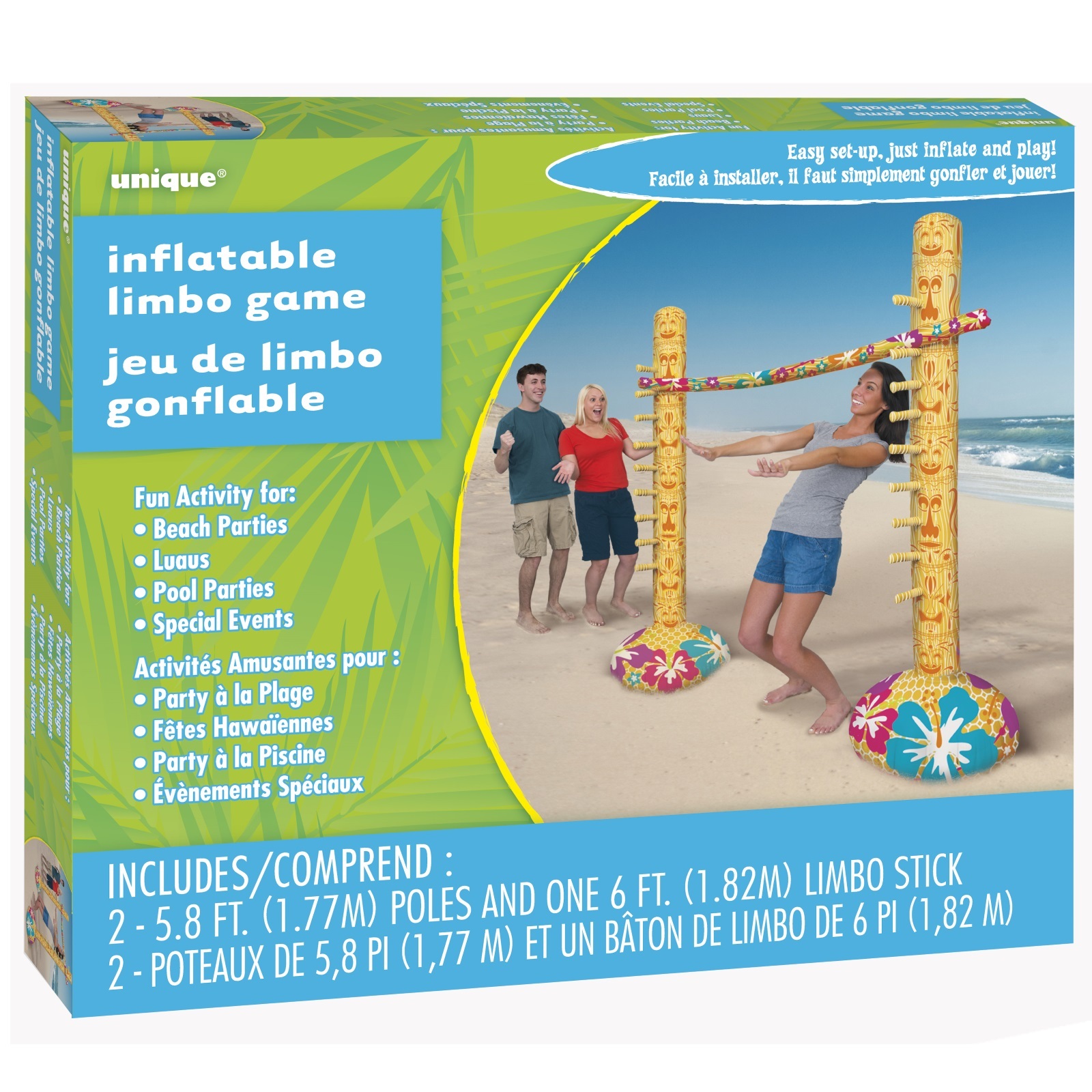 Inflatable Limbo Party Game | Hawaiian Luau | Themed Party Supplies ...