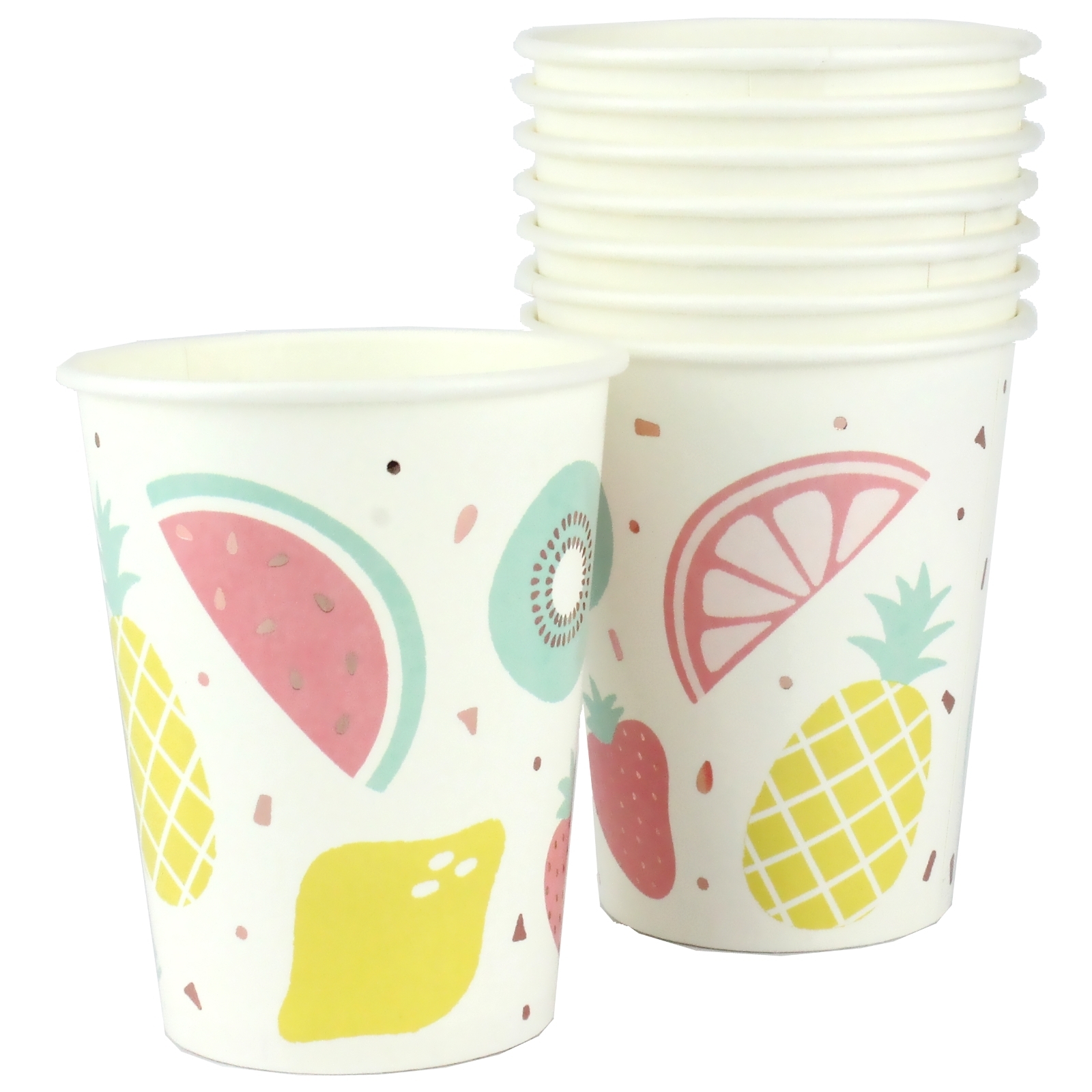 Tropical Watermelon Paper Cups (Pack of 8) - Discount Party Supplies