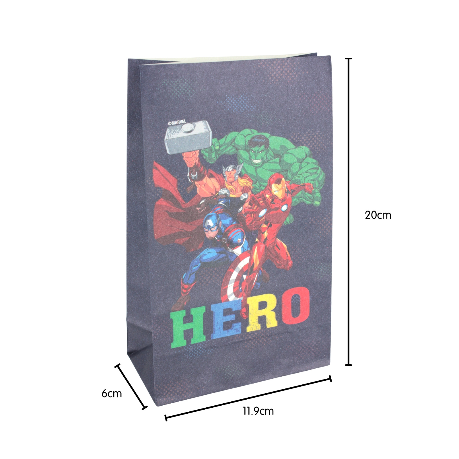 Marvel Avengers Paper Party Bags (Pack of 8) | Discount Party Supplies ...