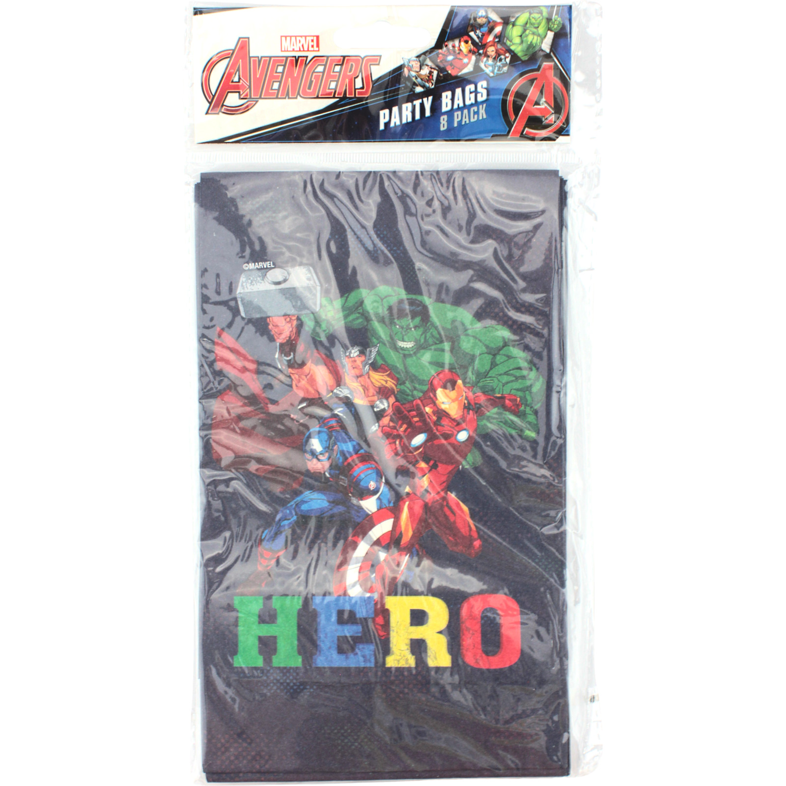 Marvel Avengers Paper Party Bags (Pack of 8) | Discount Party Supplies ...