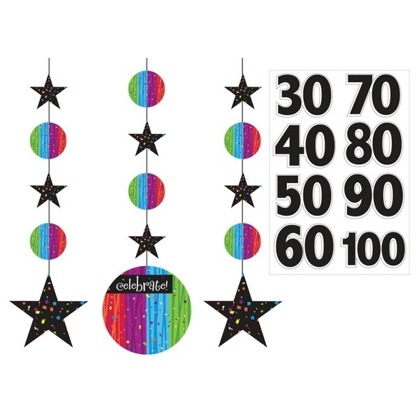 Milestone Celebrations Hanging Cutouts (Pack of 3) - Discount Party ...