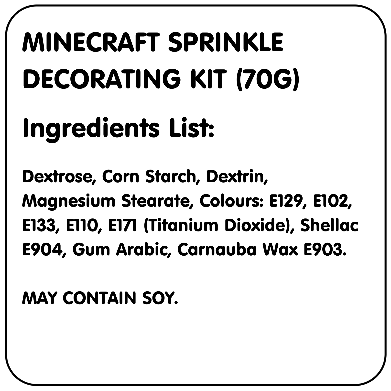 Sprink'd Minecraft Sprinkle Decorating Kit | Minecraft | Boys and Girls ...