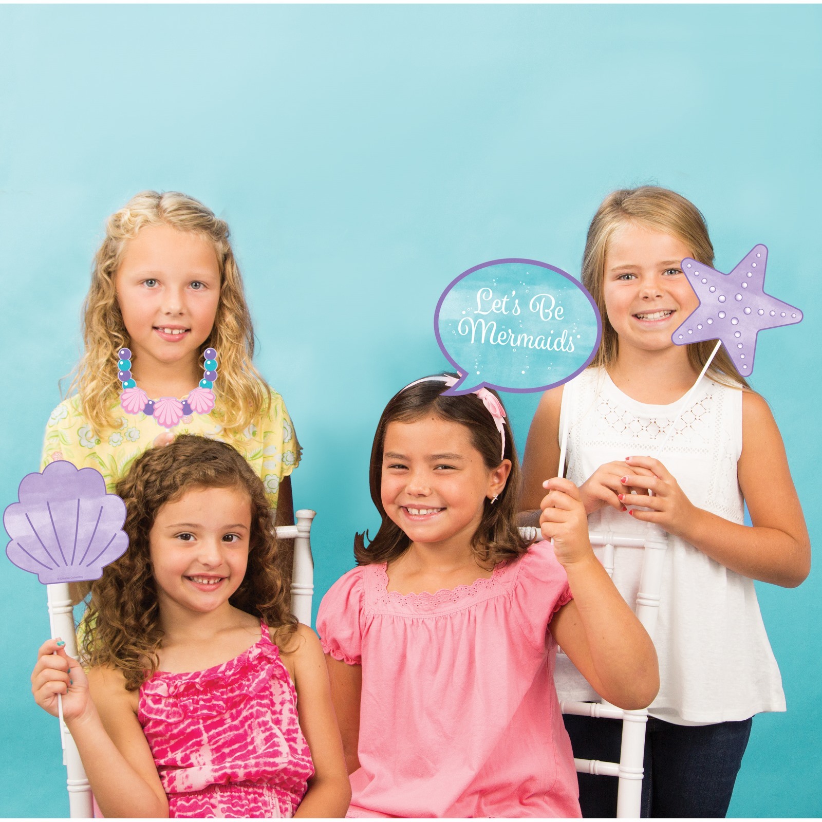 Mermaid Shine Photo Booth Prop Set (Pack of 10) | Mermaids | Girls ...
