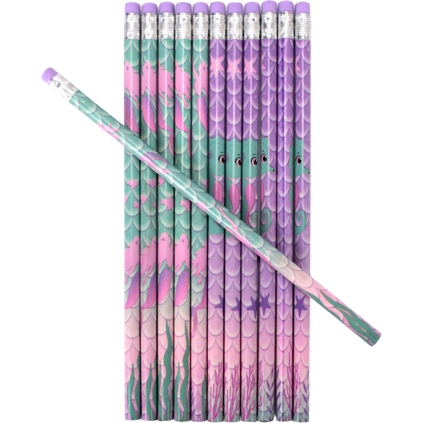 Mermaid Lead Pencils (Pack of 12) - Discount Party Supplies