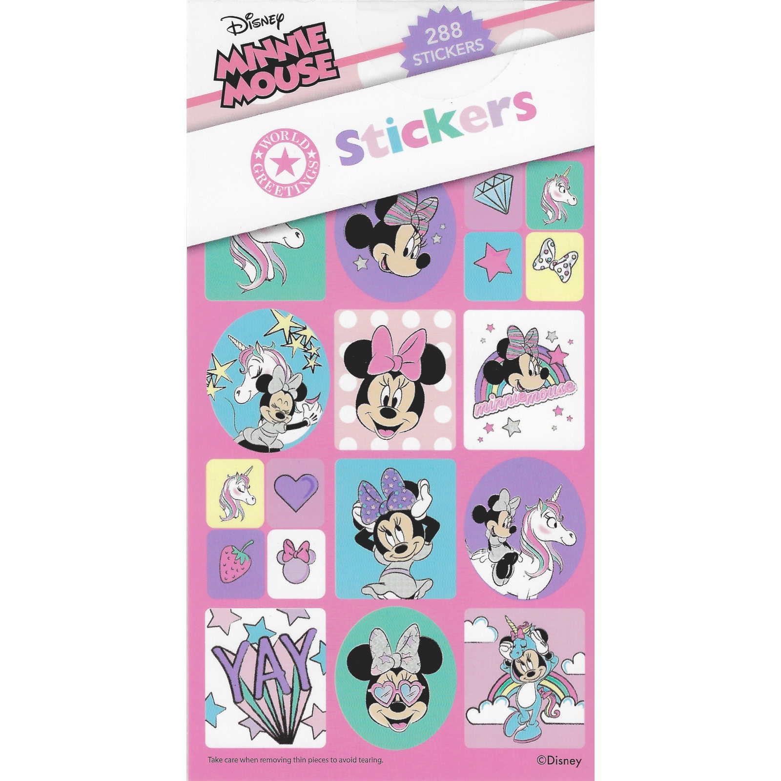 Minnie Mouse Stickers (12 Sheet Book) - Discount Party Supplies