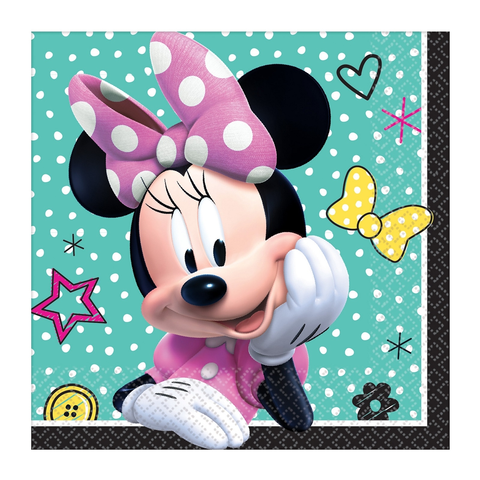 Minnie Mouse Small Napkins / Serviettes (Pack of 16) [MINTWSN08 ...