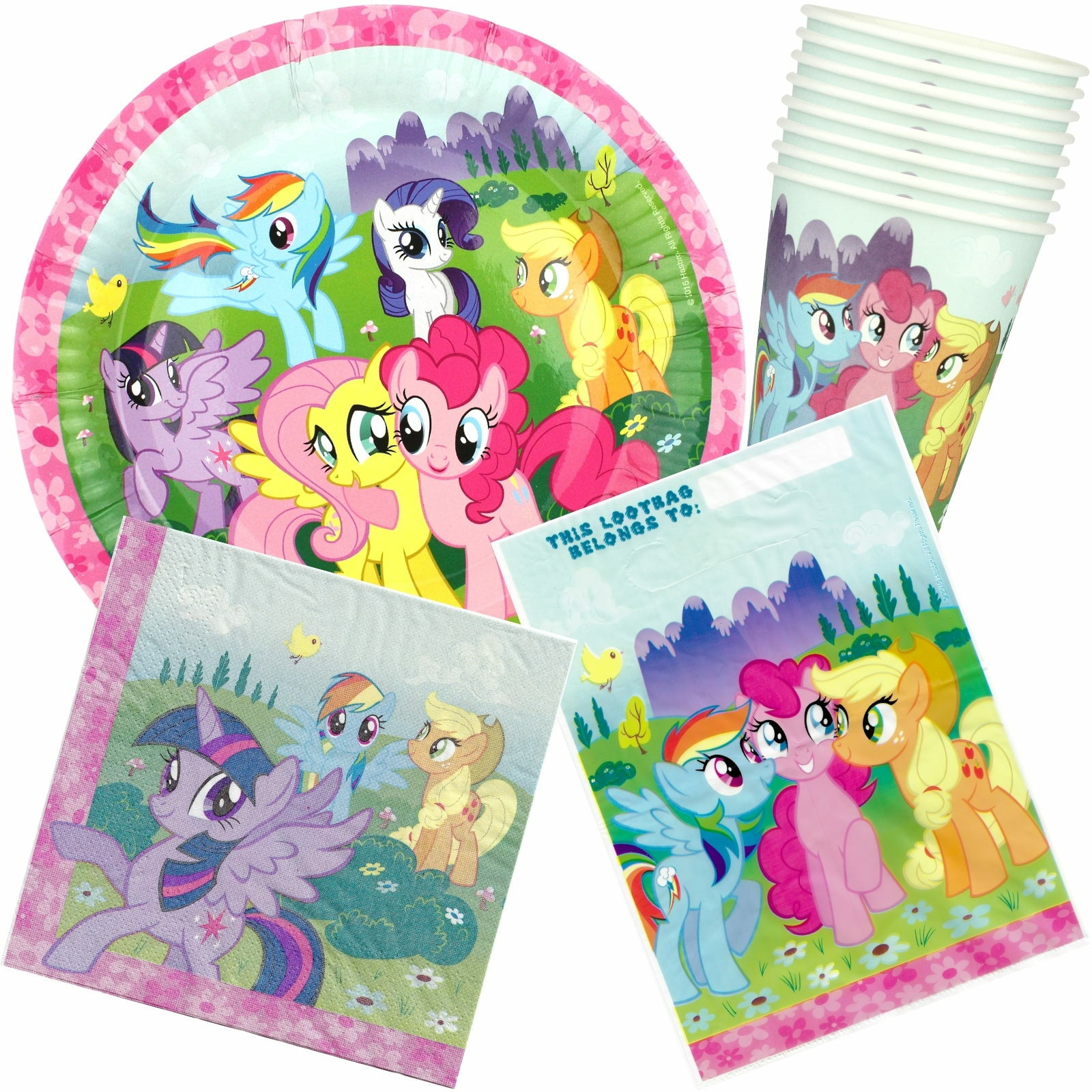 My Little Pony Friendship Party Starter Set (For 8 Guests) - Discount ...