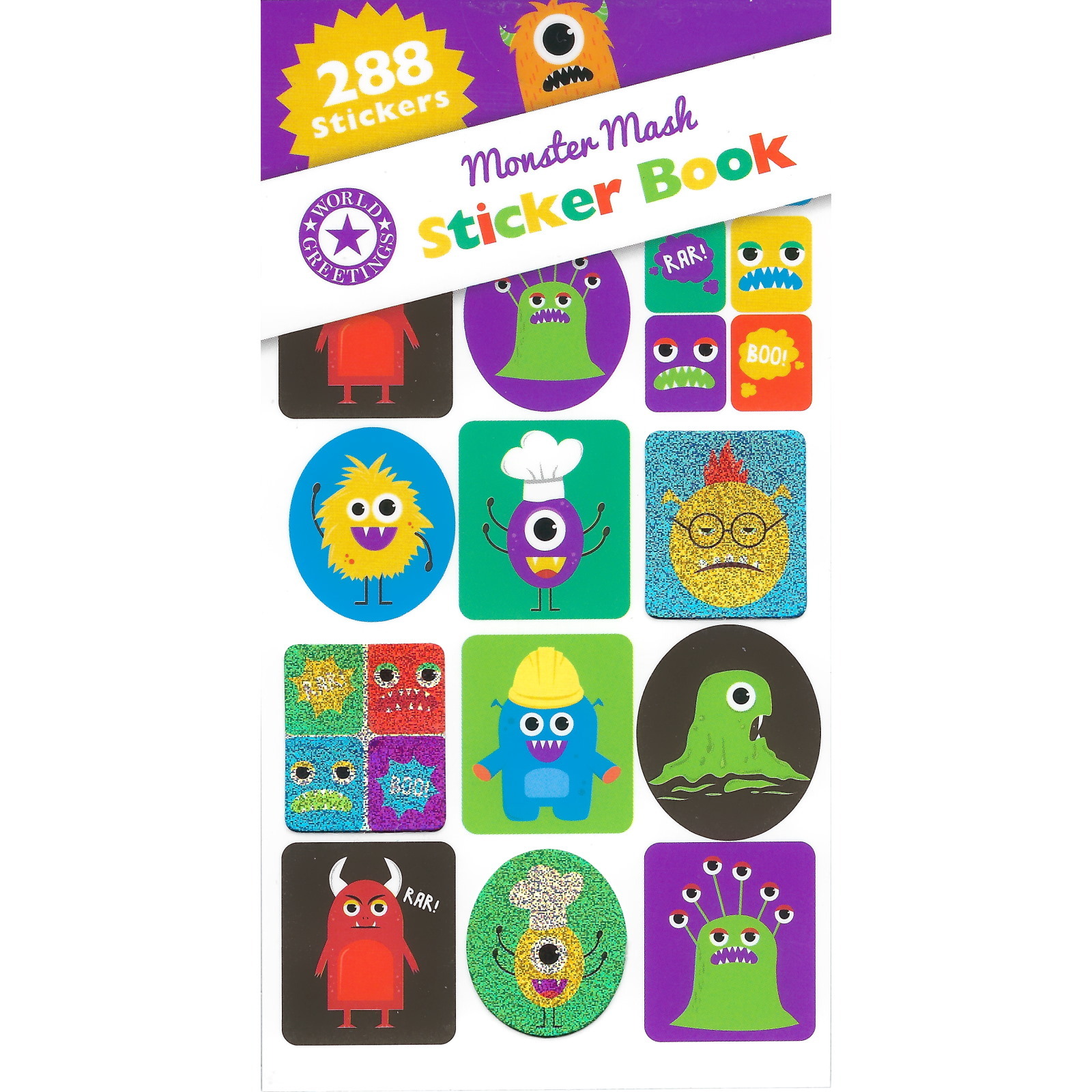 Monster Mash Sticker Book (12 Sheets) - Discount Party Supplies