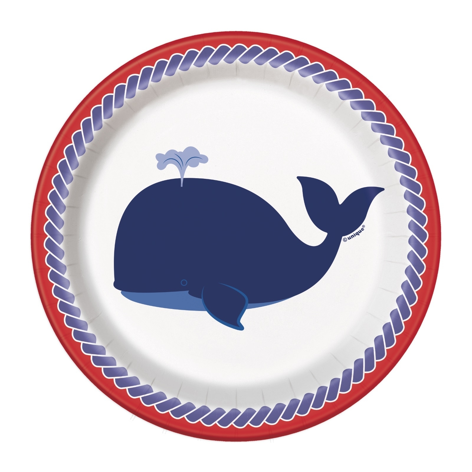 Nautical Party Small Paper Plates (Pack of 8) - Discount Party Supplies