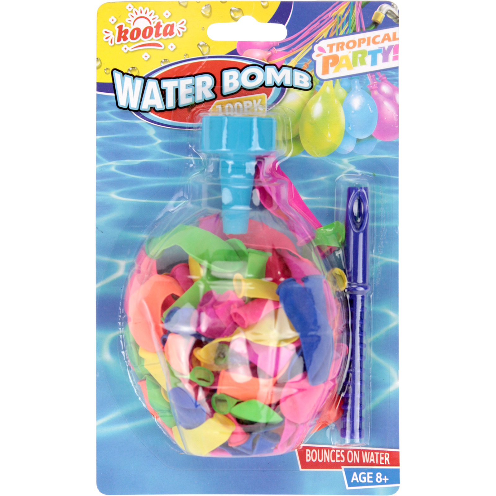 Water Bomb Balloons With Funnel (Pack of 100) - Discount Party Supplies