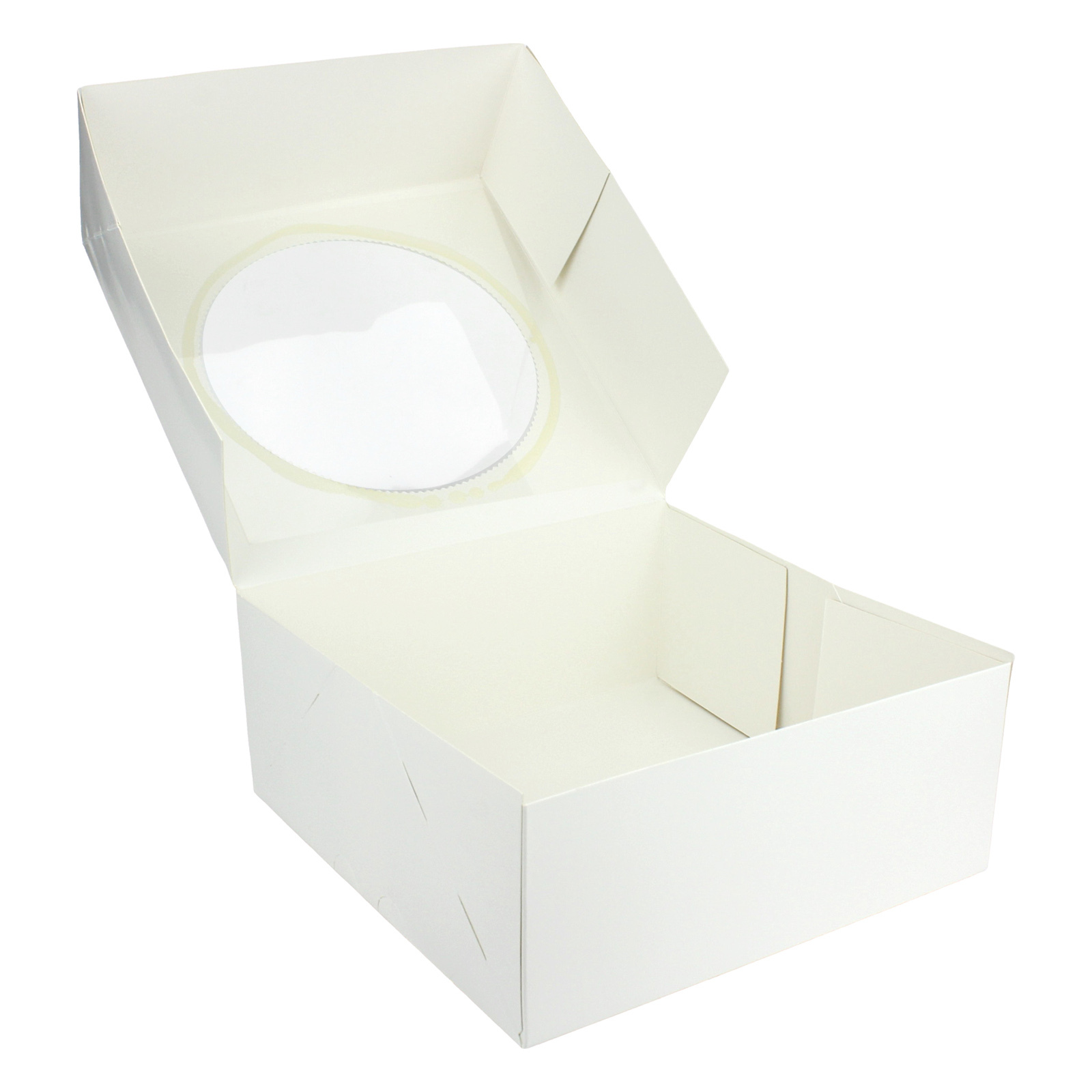 White Cupcake Box with Window (6 Cup) | Discount Party Supplies ...