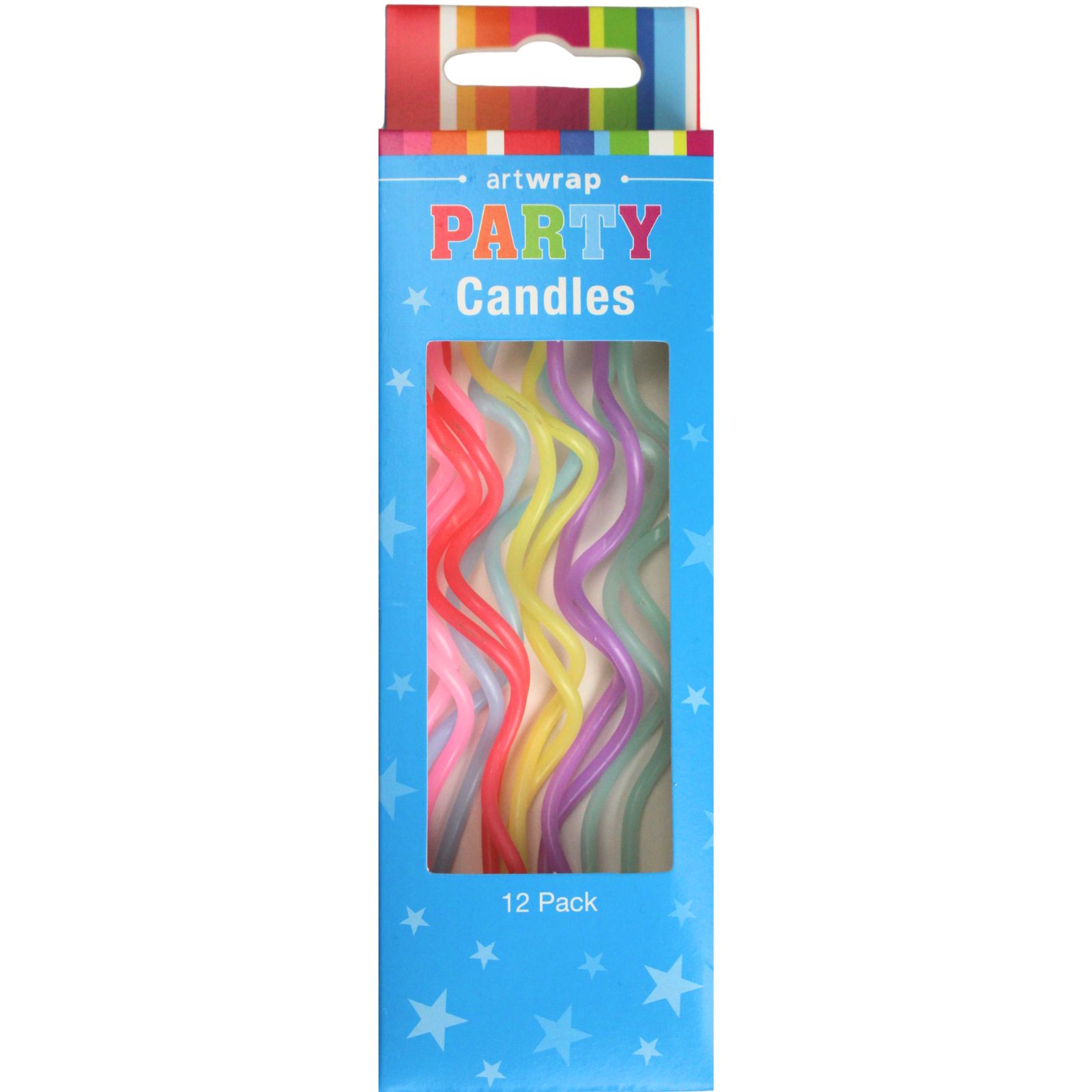 Assorted Pastel Swirly Birthday Candles (Pack of 12) - Discount Party ...