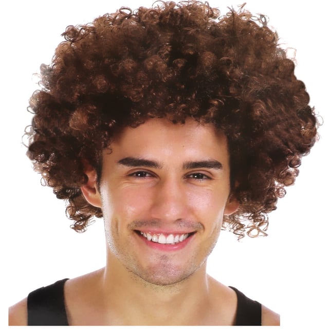 afro wig brown