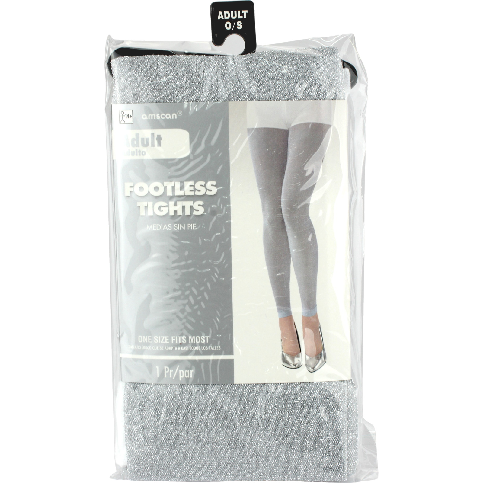 Silver Glitter Footless Tights | Discount Party Supplies - Discount ...