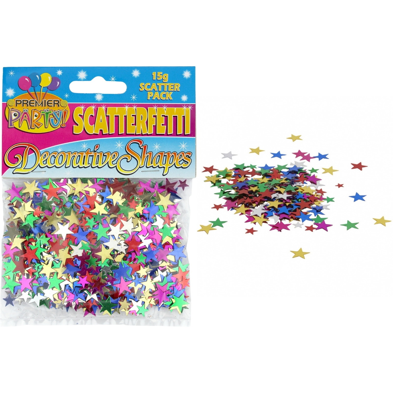 Assorted Coloured Star Confetti/Table Scatters 15g - Discount Party ...