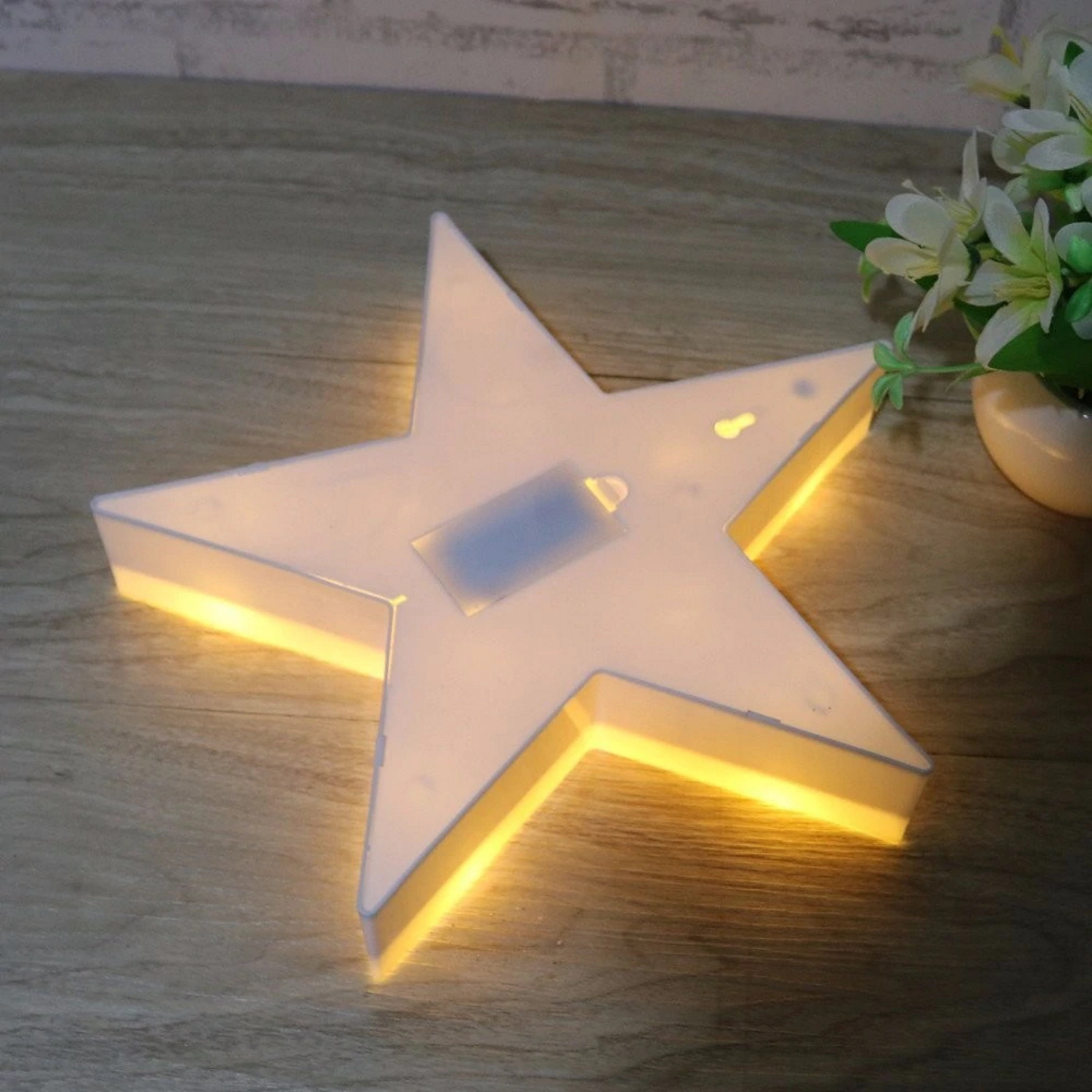 White Light Up LED Star Light | Lighting Party Supplies | Party Food ...