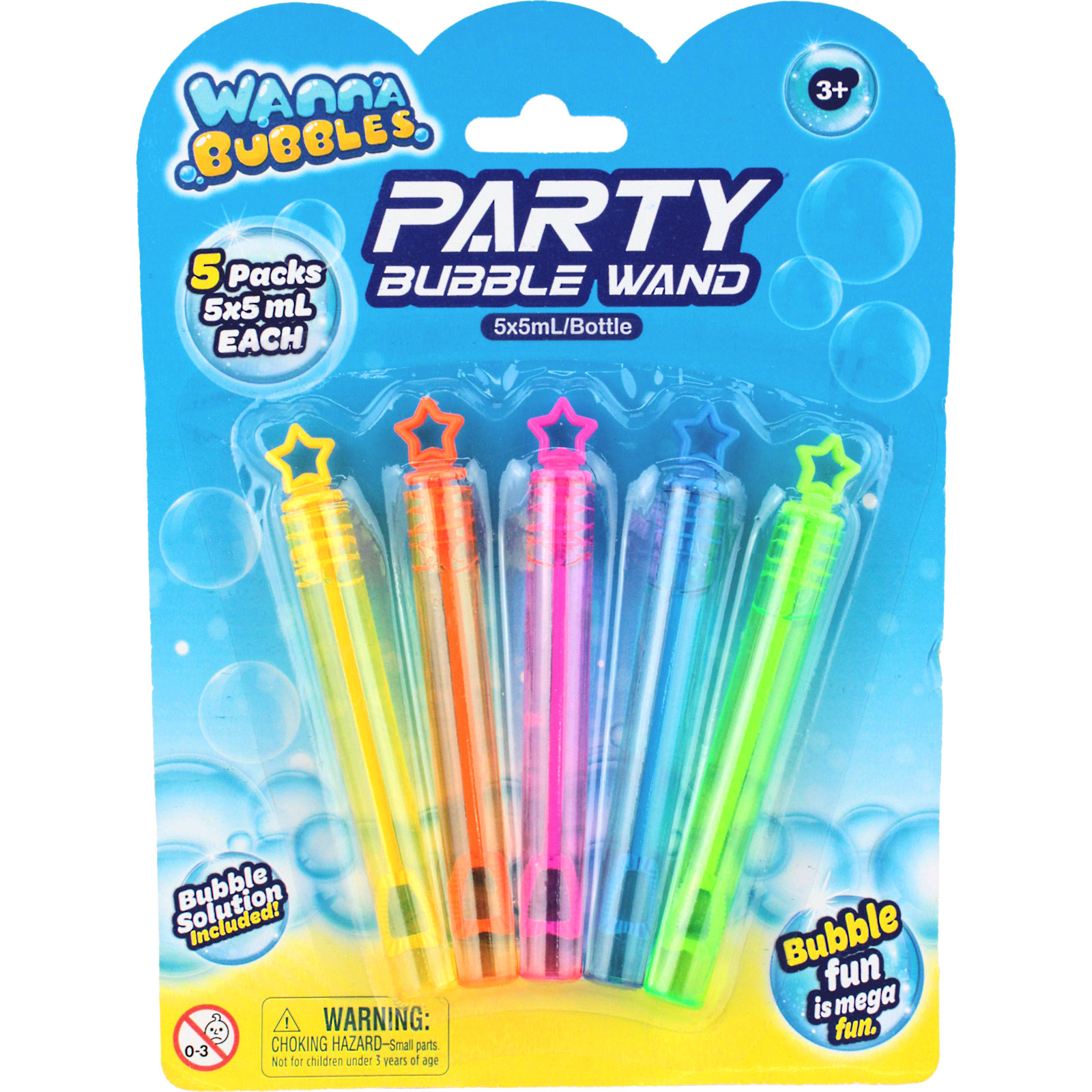 Mini Coloured Star Bubble Wands (Pack of 5) | Party Bag Fillers ...