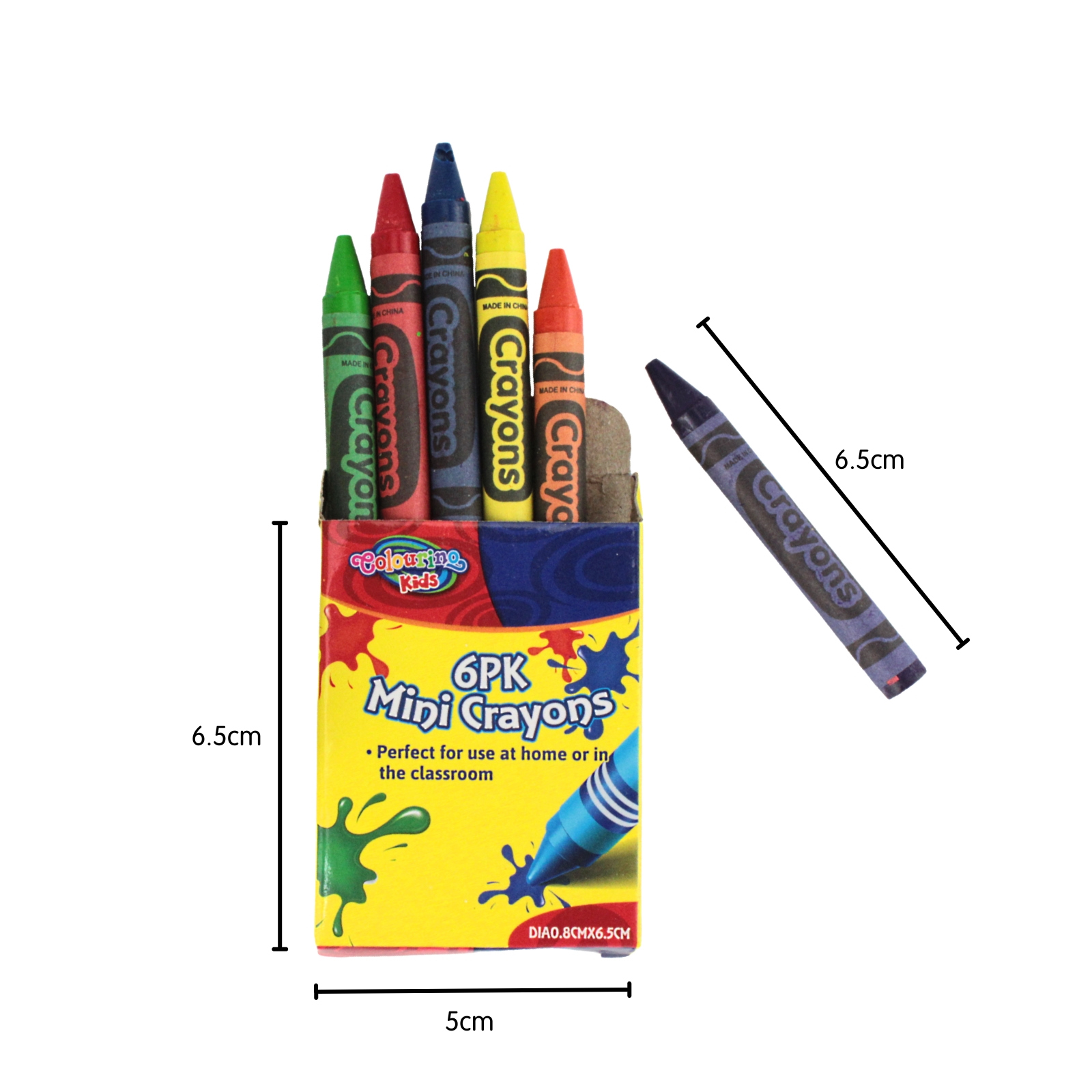 Pack of 4 Mini Boxed Crayons (6 Crayons in a Pack) | Party Bag Fillers ...