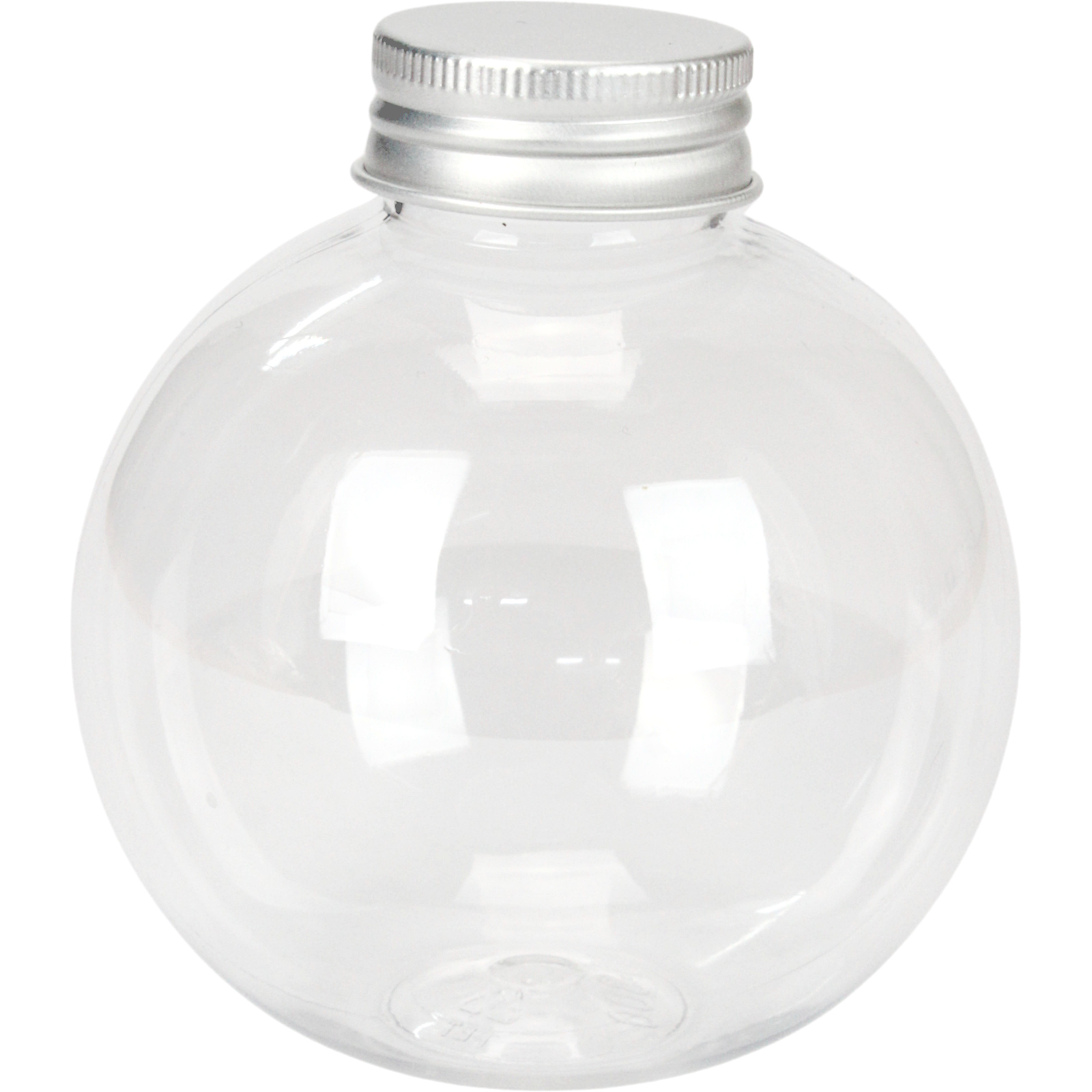 Clear Plastic Bulb Shaped Screw Top Jar 275ml - Discount Party Supplies