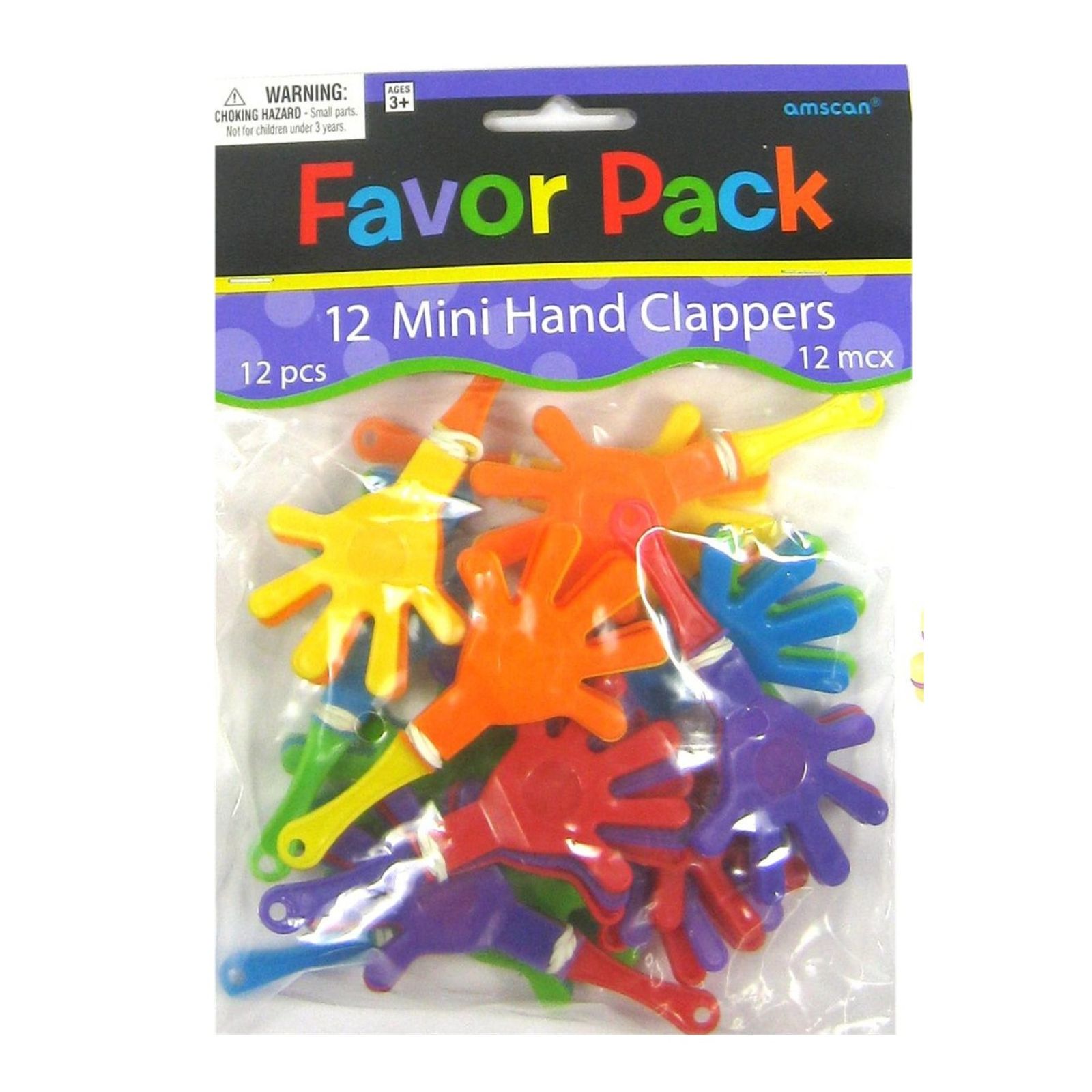 Mini Hand Clappers (Pack of 12) [NCHFAHC02] | Party Bag Fillers ...
