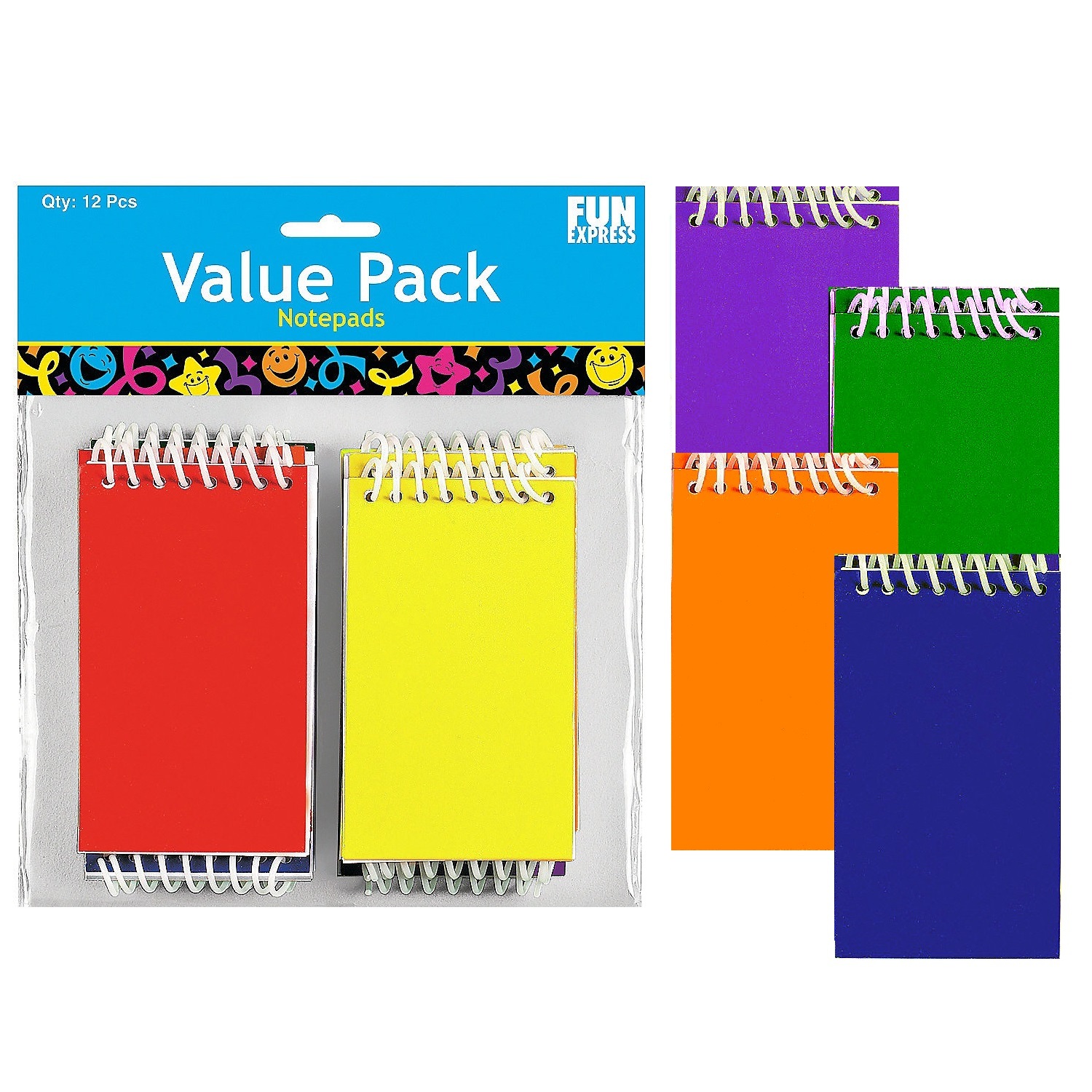 Colourful Mini Notepads (Pack of 12) | Party Bag Fillers | Favours and ...