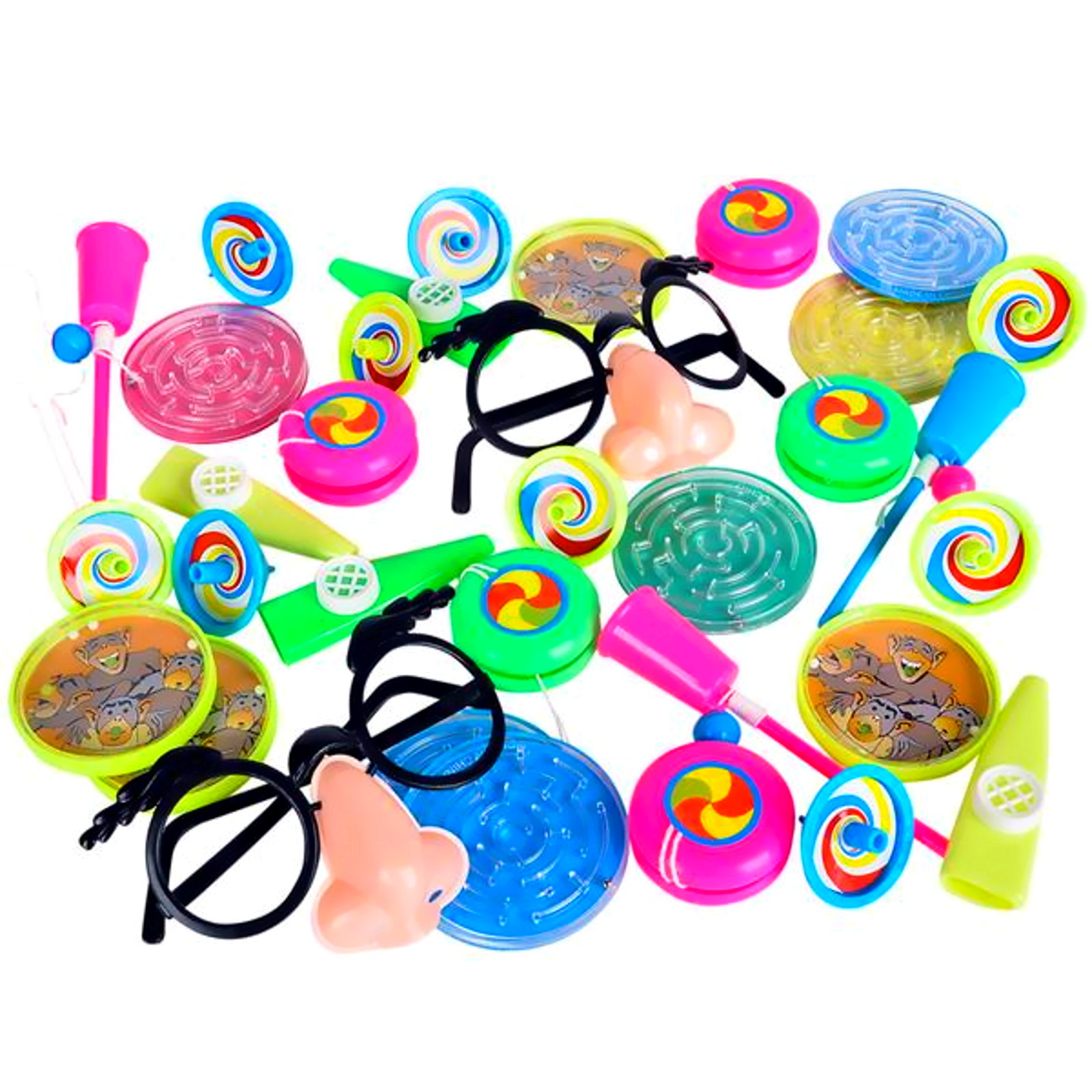 Pinata Neon Mega Value Favour Pack (64 Pieces) | Discount Party ...