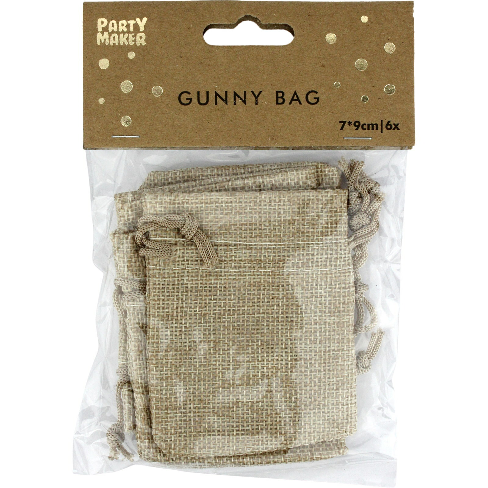 Hessian Bags 7cm x 9cm (Pack of 6) | Party Bags | Favours and Gifts ...