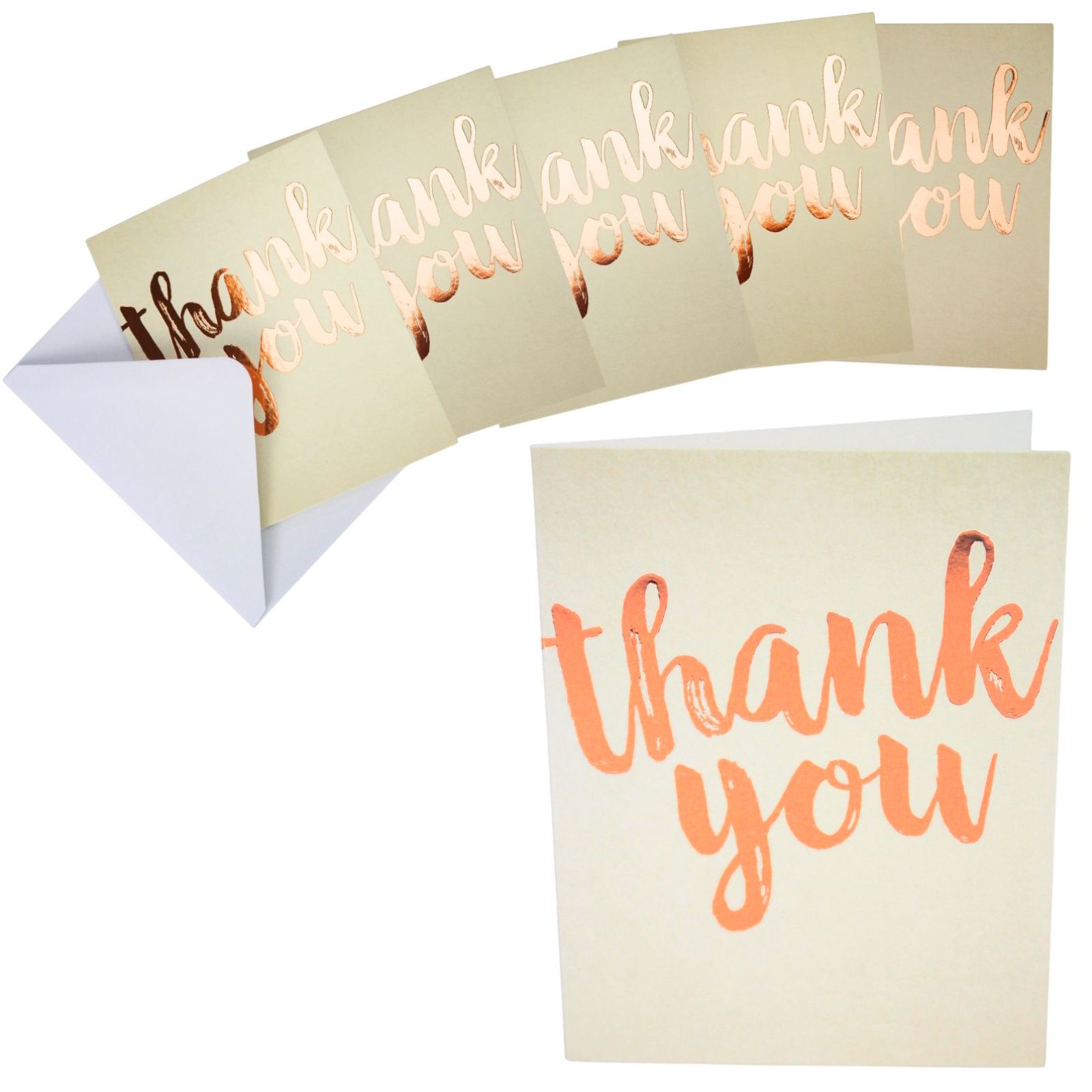 Mini Thank You Foil Cards and Envelopes (Pack of 6) - Discount Party ...