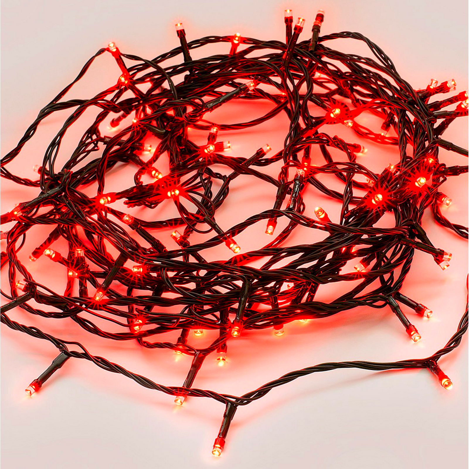 240 Red LED Fairy Lights 16.8m - Discount Party Supplies
