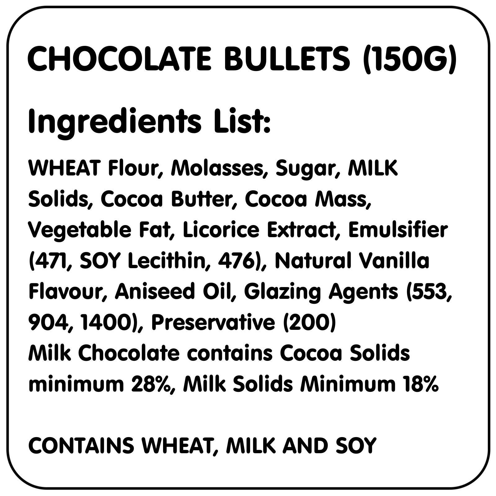 Chocolate Bullets (150g) | Lollies, Sweets, & Candy | Party Food and ...