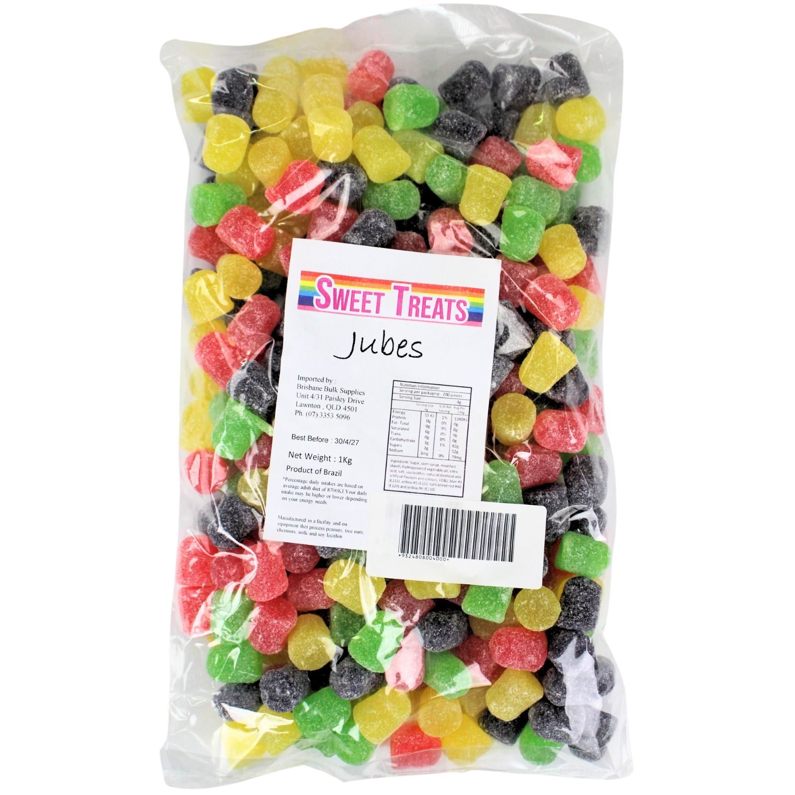 Sweet Treats Assorted Fruit Jube Lollies (1kg Bag) - Discount Party ...