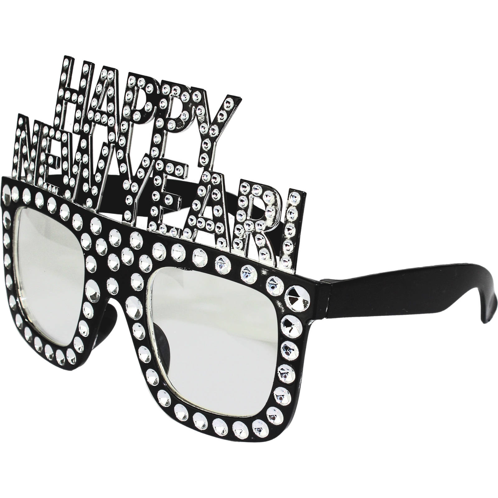Happy New Year Black Bling Party Glasses | New Year | Occasion & Event ...