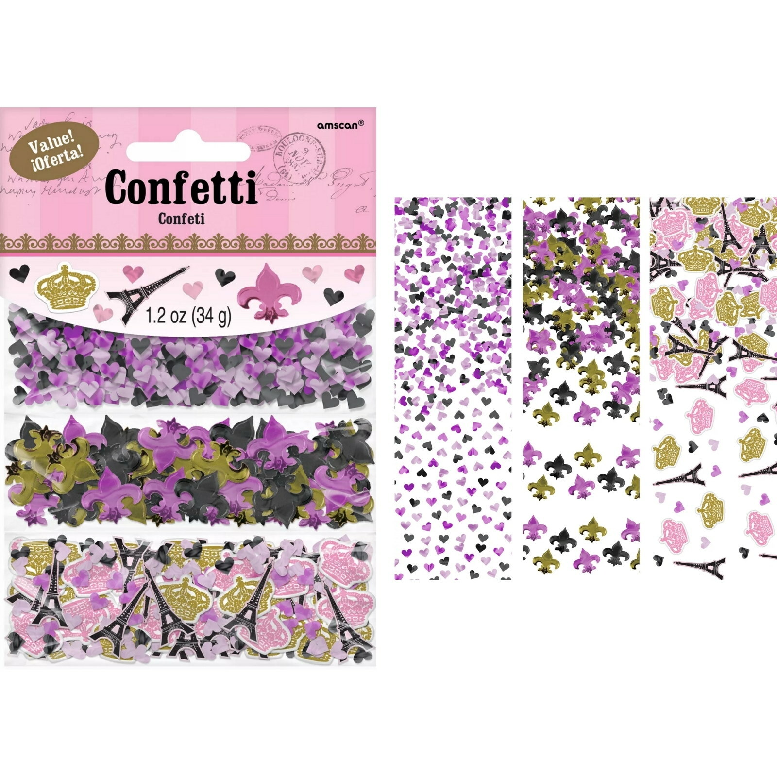 Day In Paris Confetti/Table Scatters | French Party Supplies ...