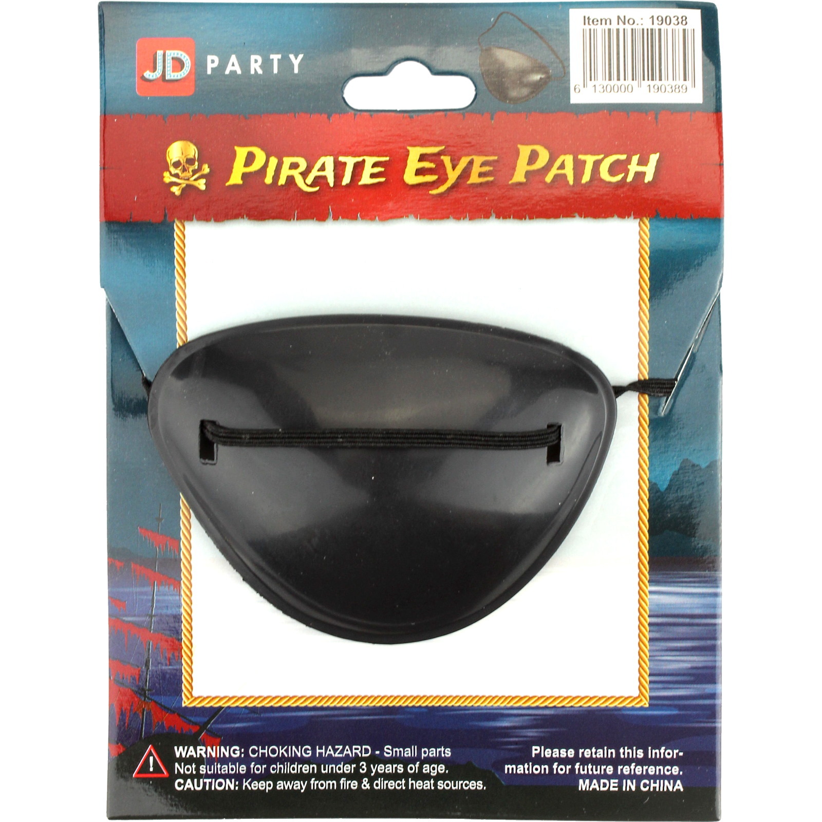 Plastic Pirate Eye Patch - Discount Party Supplies