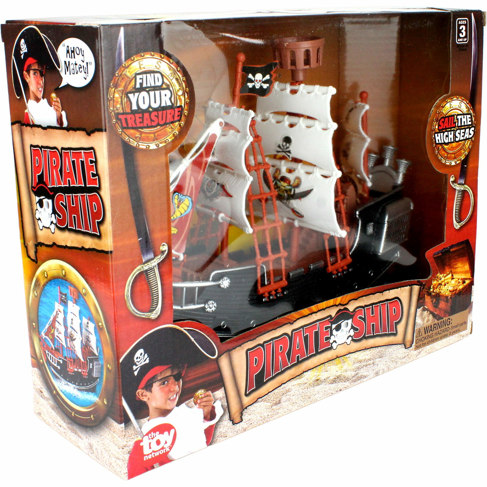 Detailed Toy Pirate Ship | Pirate | Boys Birthday Party Supplies ...