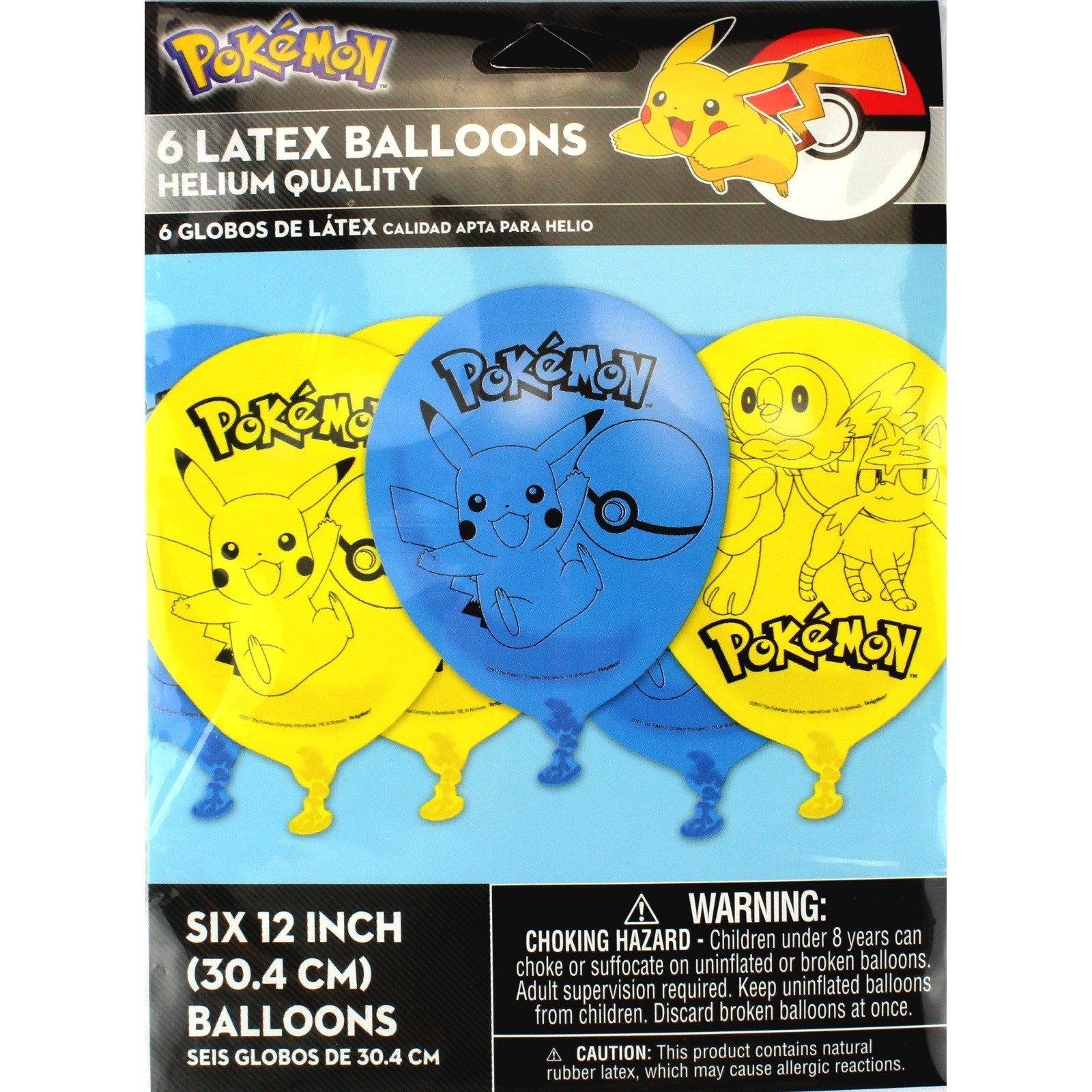 Pokemon Core Balloons (Pack of 6) - Discount Party Supplies