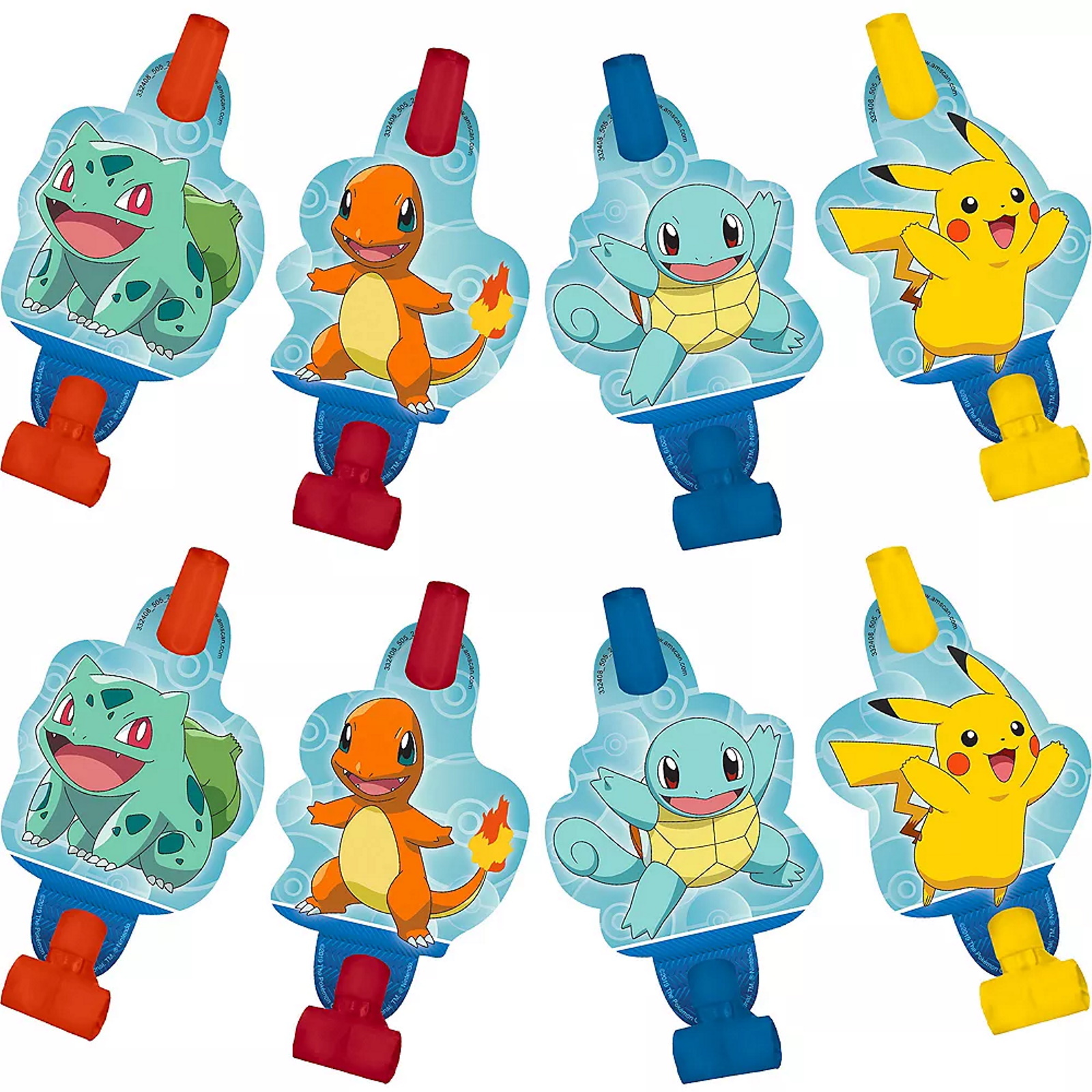 Pokemon Classic Party Blowers (Pack of 8) - Discount Party Supplies