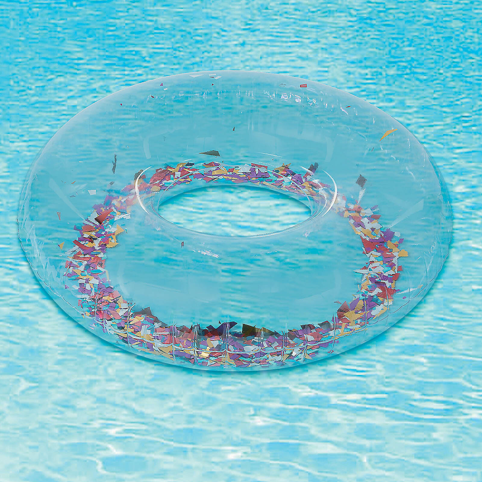 Inflatable Confetti Pool Ring 91cm - Discount Party Supplies
