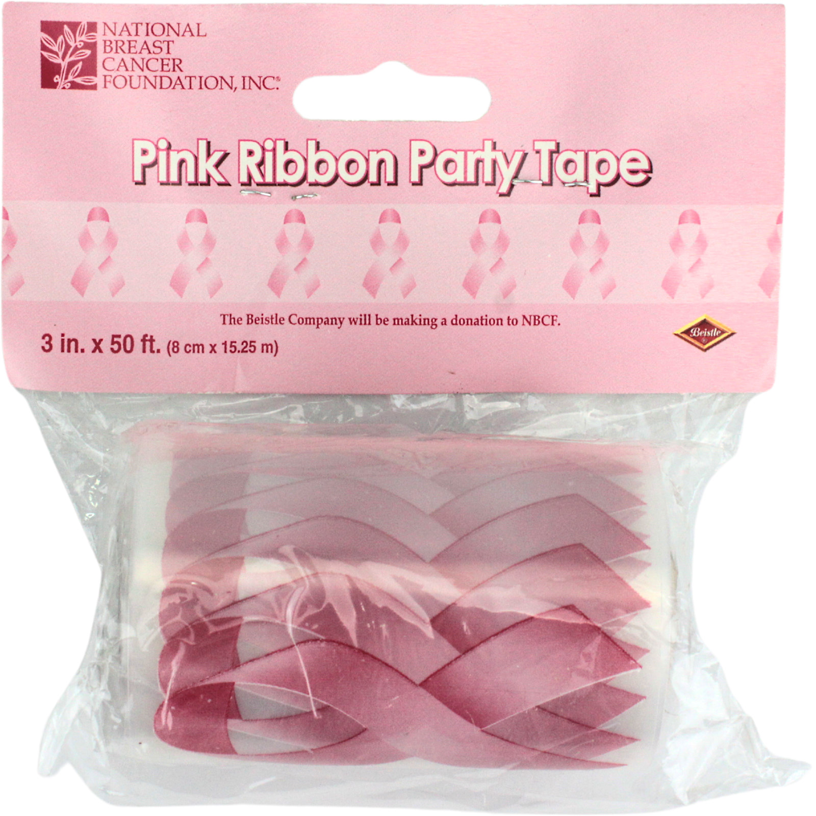 Pink Ribbon Breast Cancer Awareness Plastic Party Tape | Pink Ribbon ...