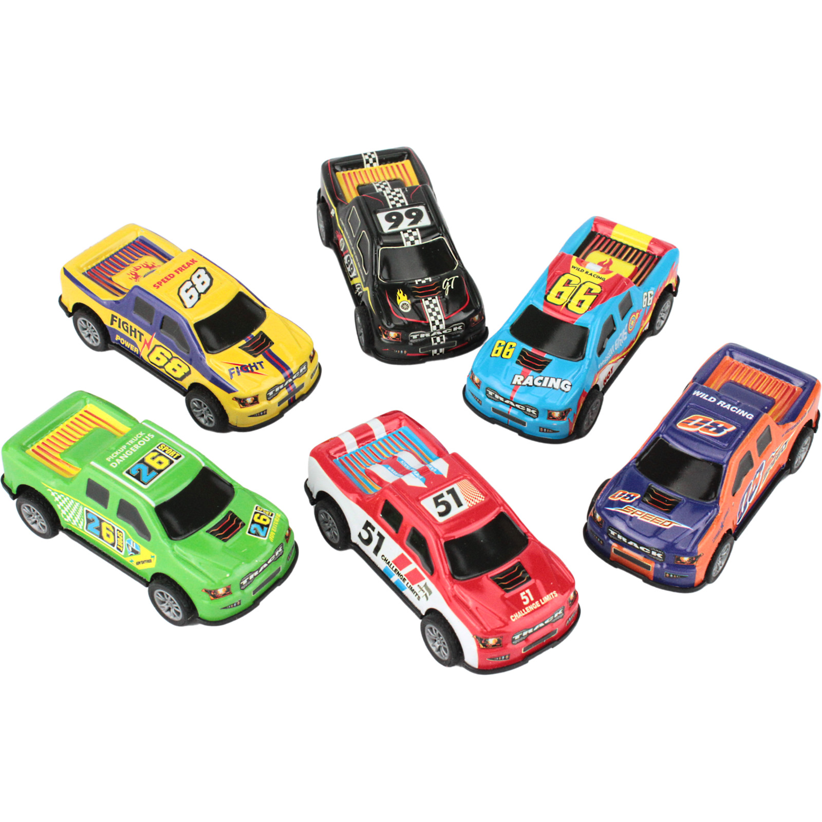 Pull Back Racing Cars Pack of 6