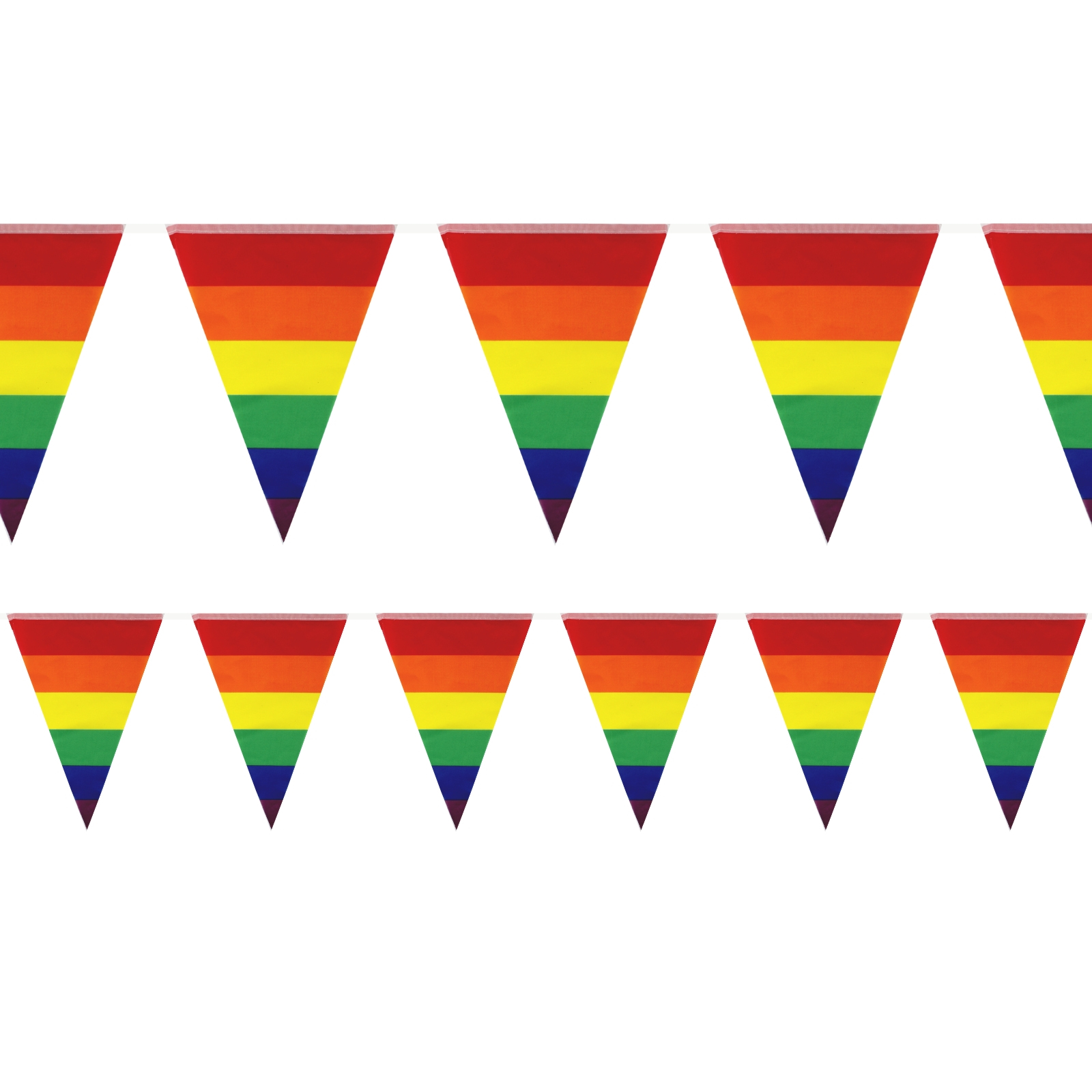 Rainbow Flag Fabric Banner 3.6m - Discount Party Supplies